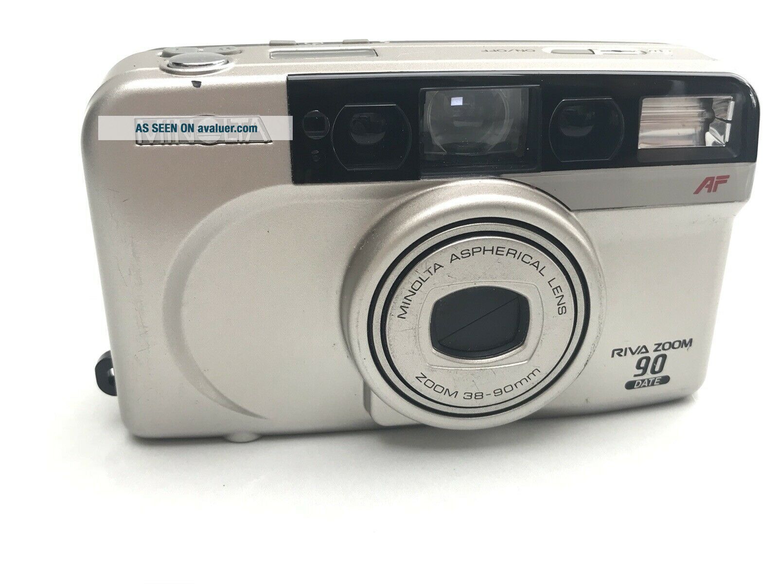 Minolta Riva Zoom 90 Date Back Point And Shoot 35MM CAMERA Vintage ...