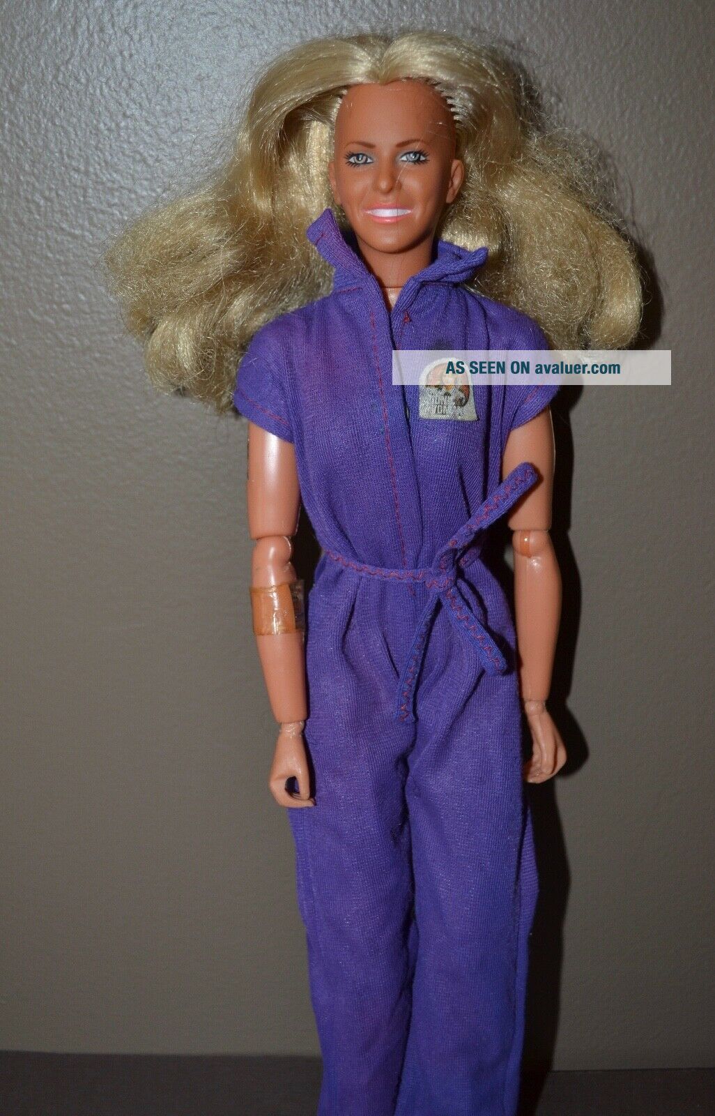 Vintage 70 ' S Kenner Bionic Woman Doll/Action Figure In Blue Jumpsuit ...