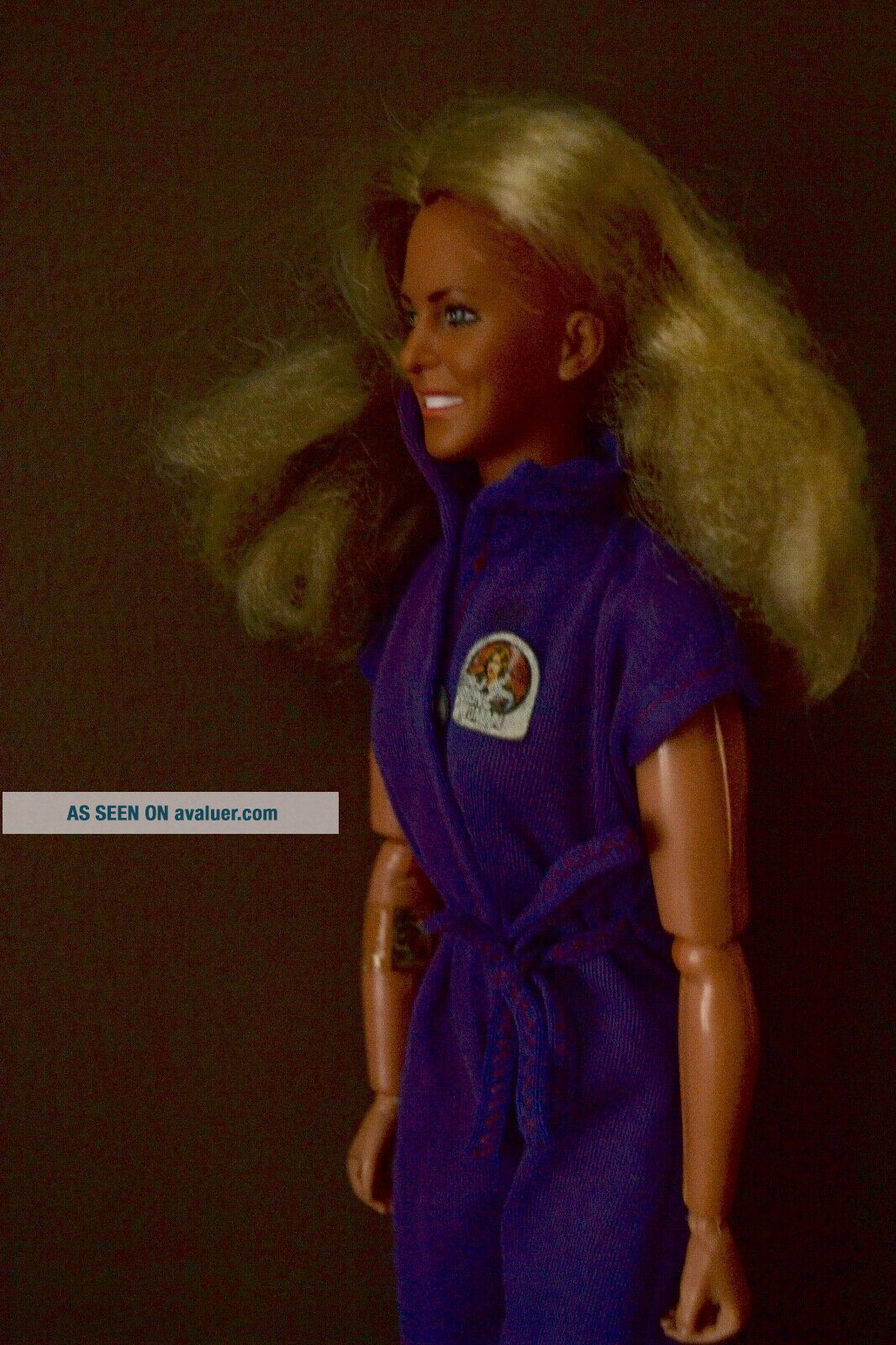 Vintage 70 ' S Kenner Bionic Woman Doll/Action Figure In Blue Jumpsuit ...