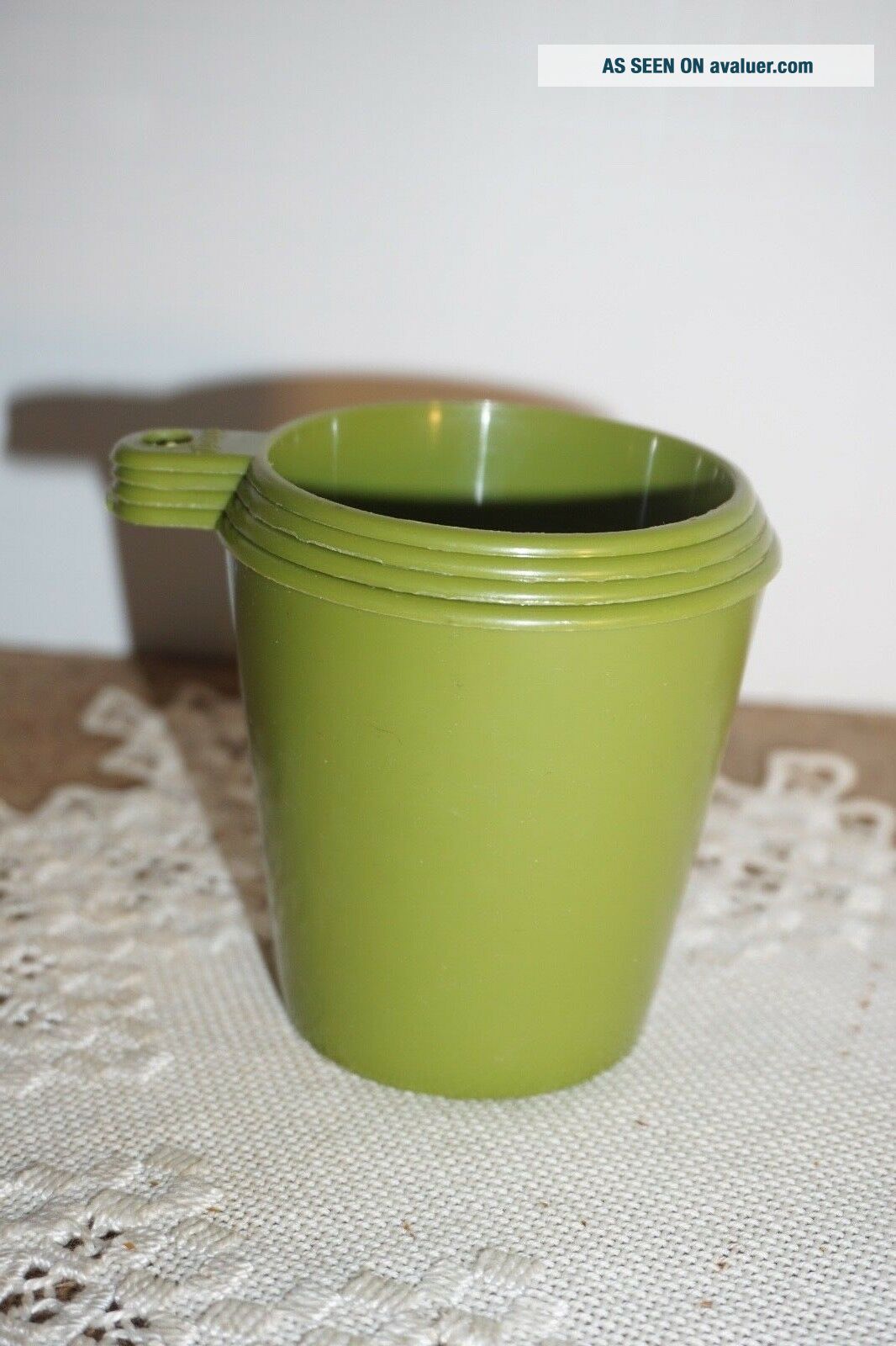 Vintage Retro 4pc Stacking Avocado Green Measuring Cups Mid Century ...
