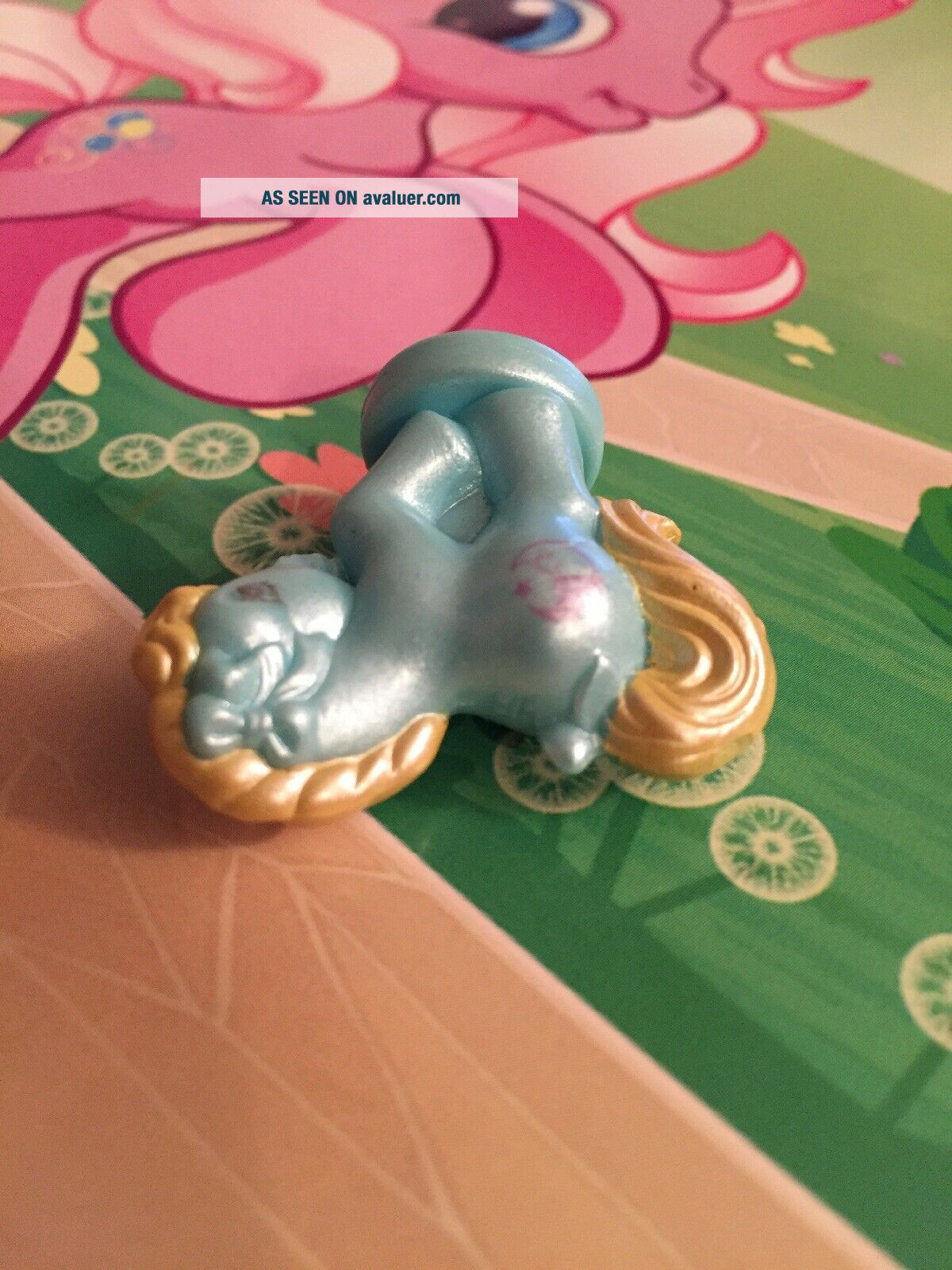 Vintage G1 My Little Pony Pretty ' N Pearly Petite Ponies Blue Yellow ...