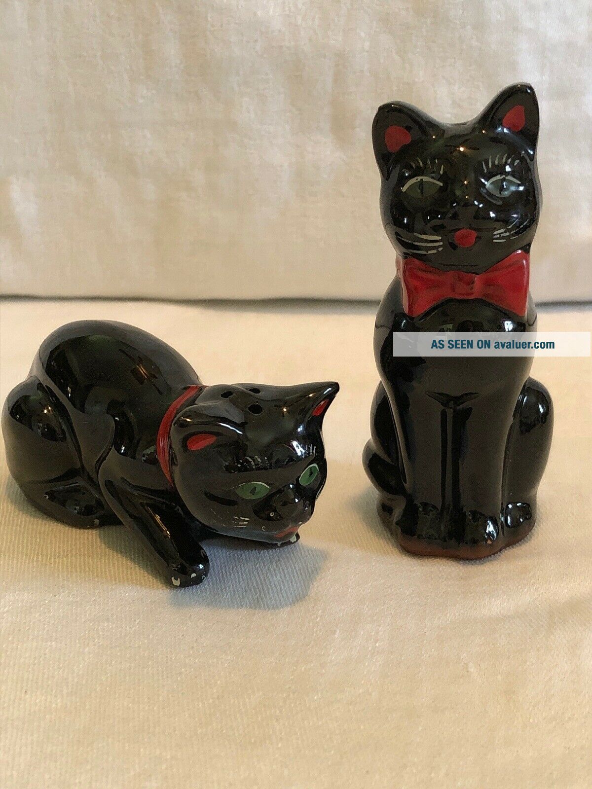 Vintage Red Ware Cat Salt And Pepper Shakers Japan | #8099969