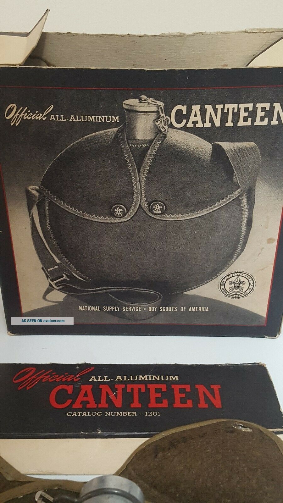 Vintage Official BSA Boy Scout Aluminum Canteen | #8124240