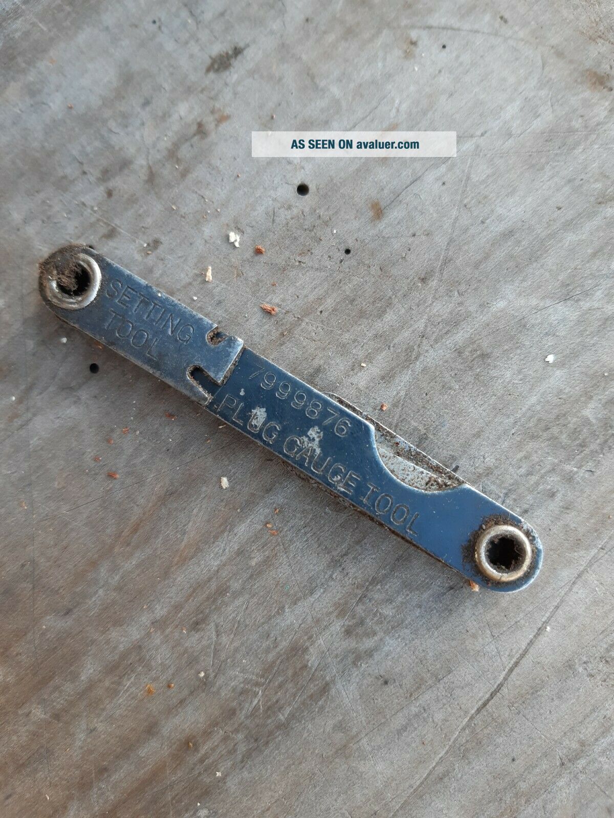 Vintage Spark Plug Gap Setting Gauge Tool Ac Delco | #8126677
