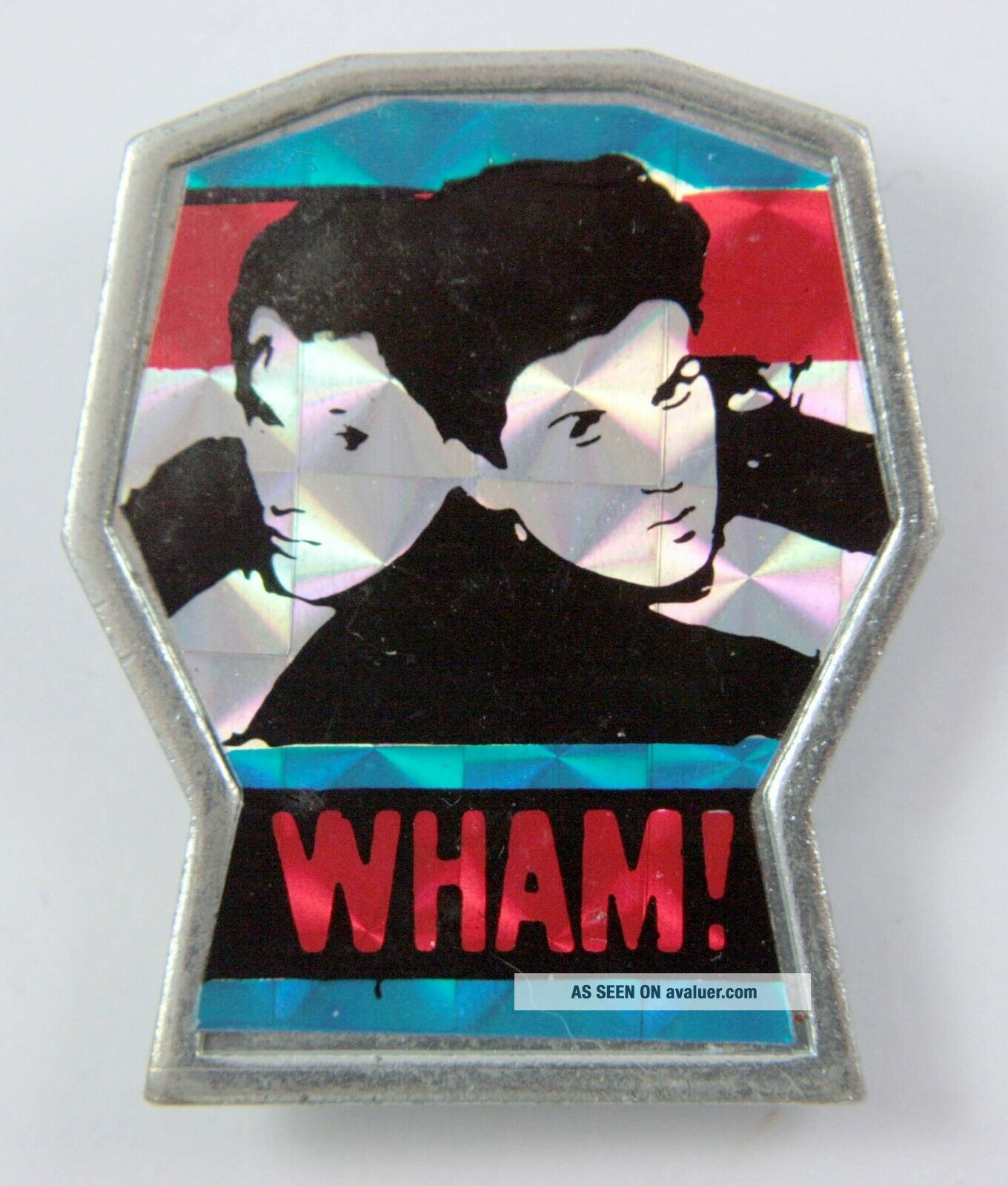 WHAM LAPEL BADGE Vintage Prismatic Wham Lapel Badge George Michael ...