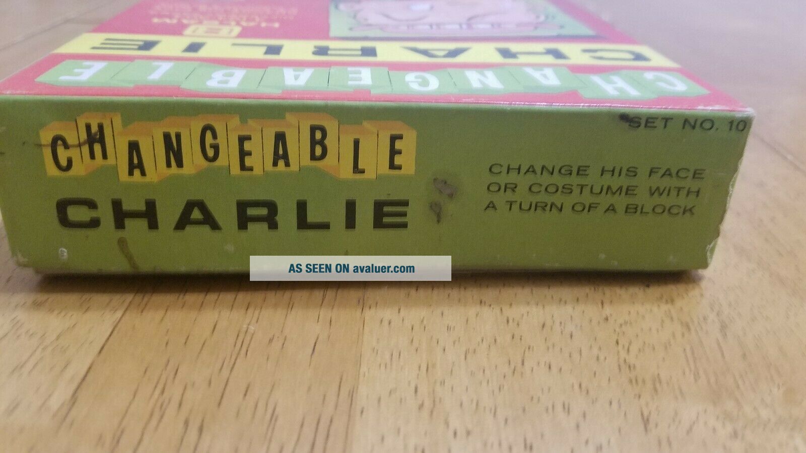 Vintage 1960 Changeable Charlie Puzzle Game By Halsam (WOOD) | #8142555