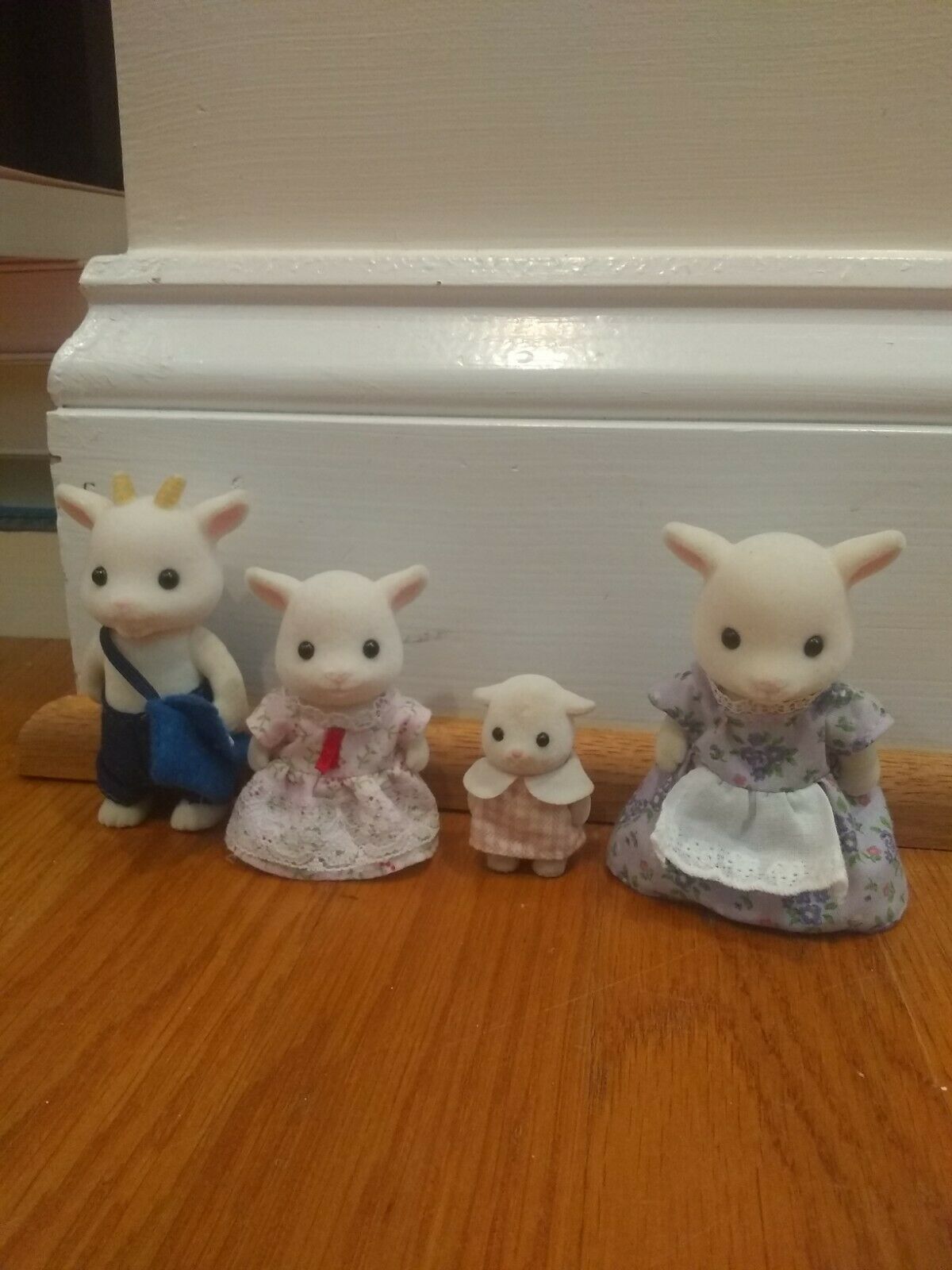 Calico Critters Brightfield Goat Family Of 4 Rare Sylvanian Families ...