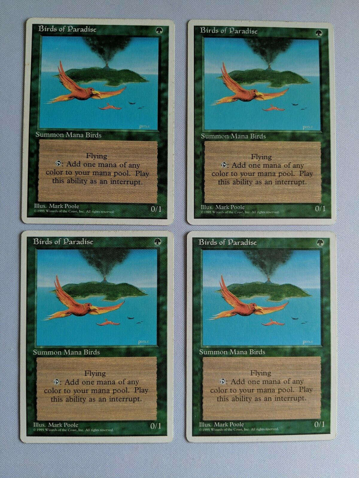 Magic The Gathering Birds Of Paradise X4 Fourth Edition | #22315626