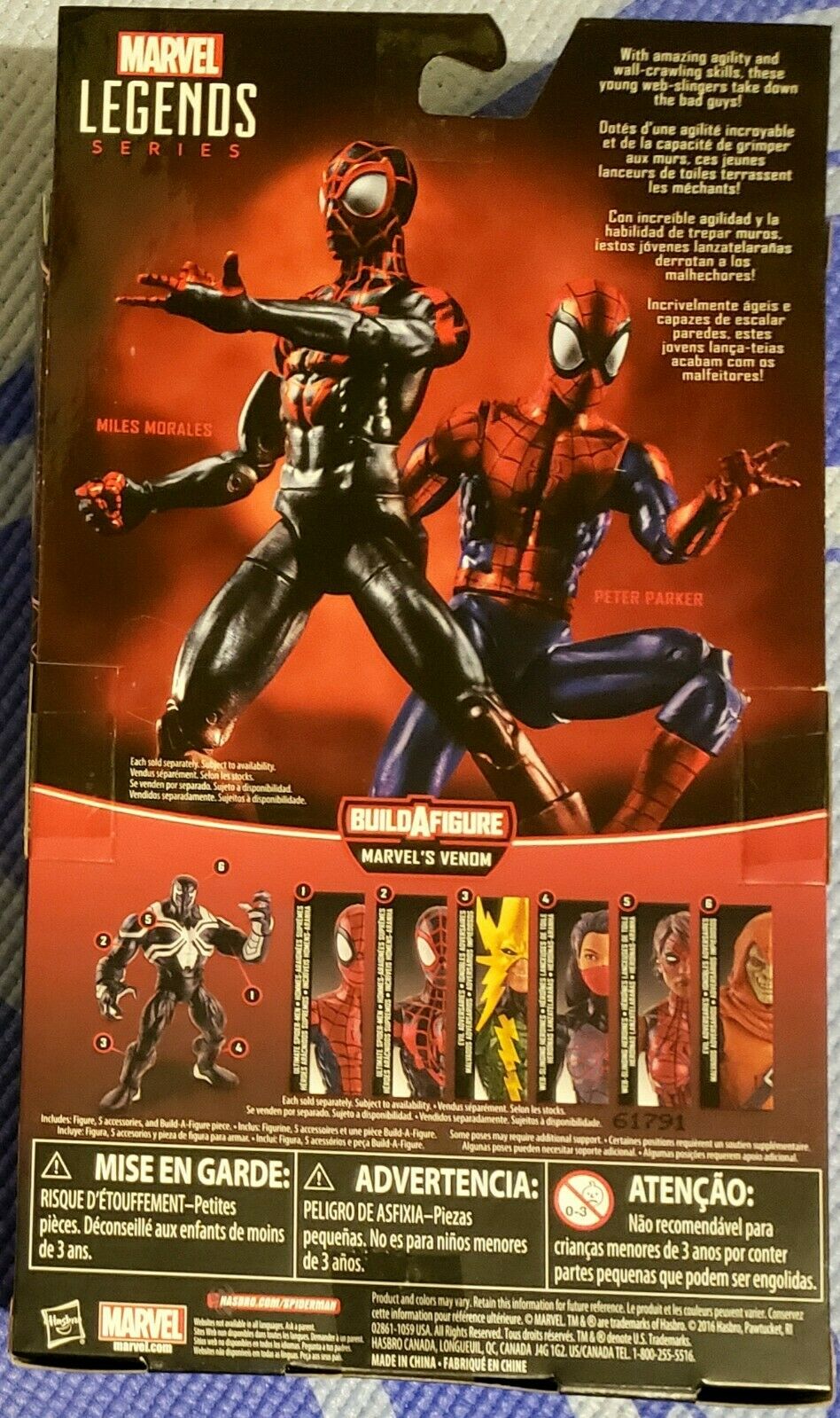 Marvel Legends Miles Morales Ultimate Spider - Man BAF Space Venom ...