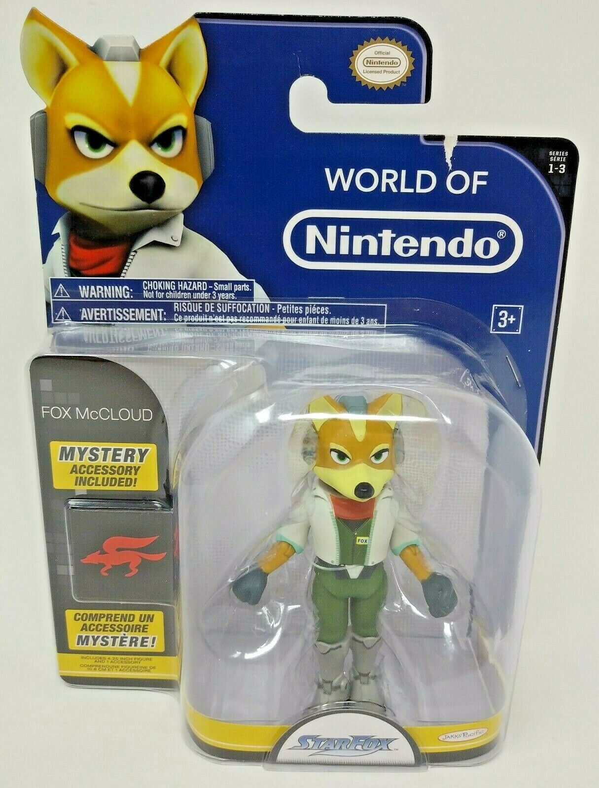 World Of Nintendo: Star Fox: Fox McCloud 4 " Action Figure W/ Mystery ...