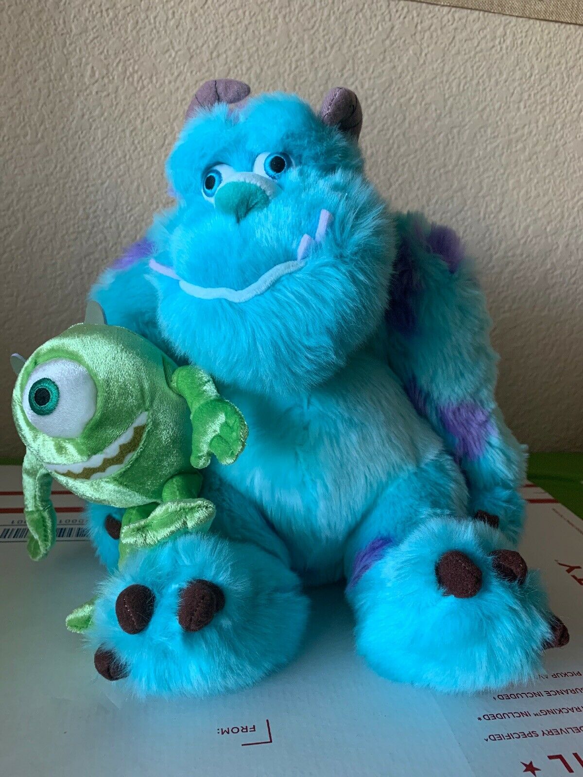 Disney Store Parks Monsters Inc University Mike Sulley Stuffed Plush ...