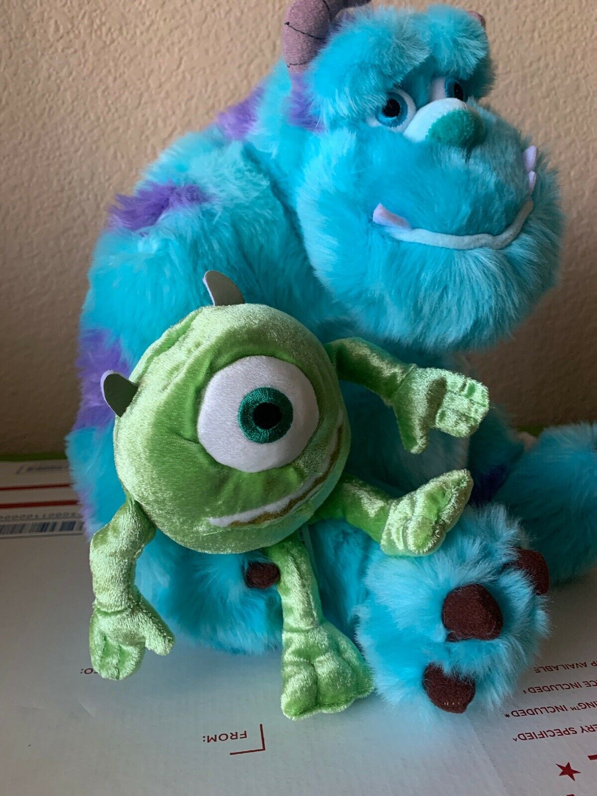 Disney Store Parks Monsters Inc University Mike Sulley Stuffed Plush ...