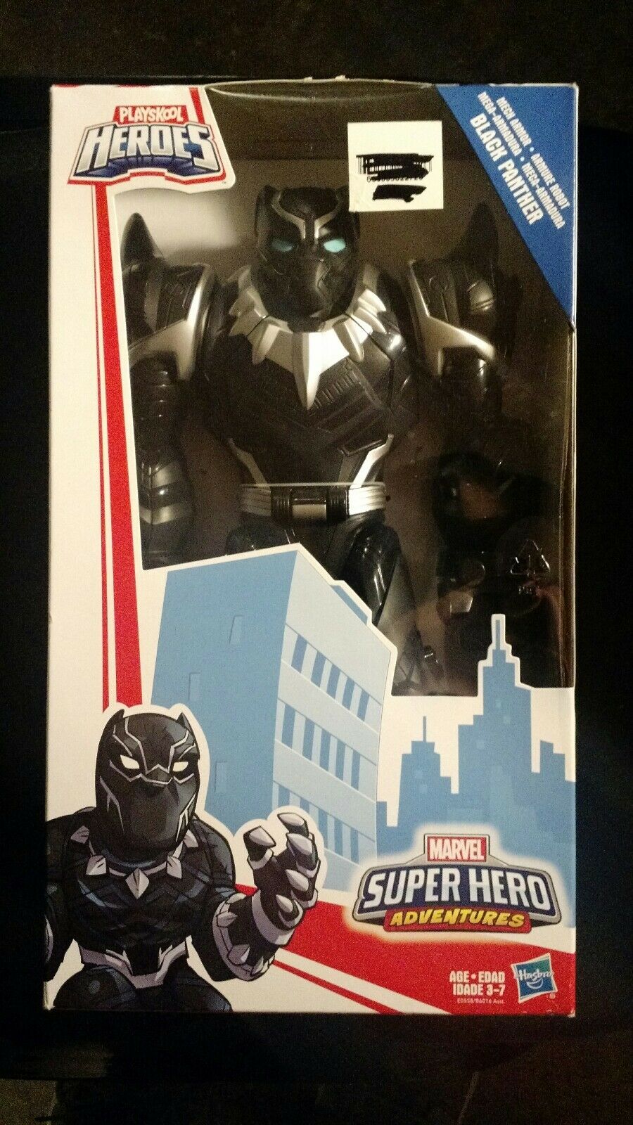 Playskool Heroes Marvel Hero Adventures Mech Armor Black Panther ...