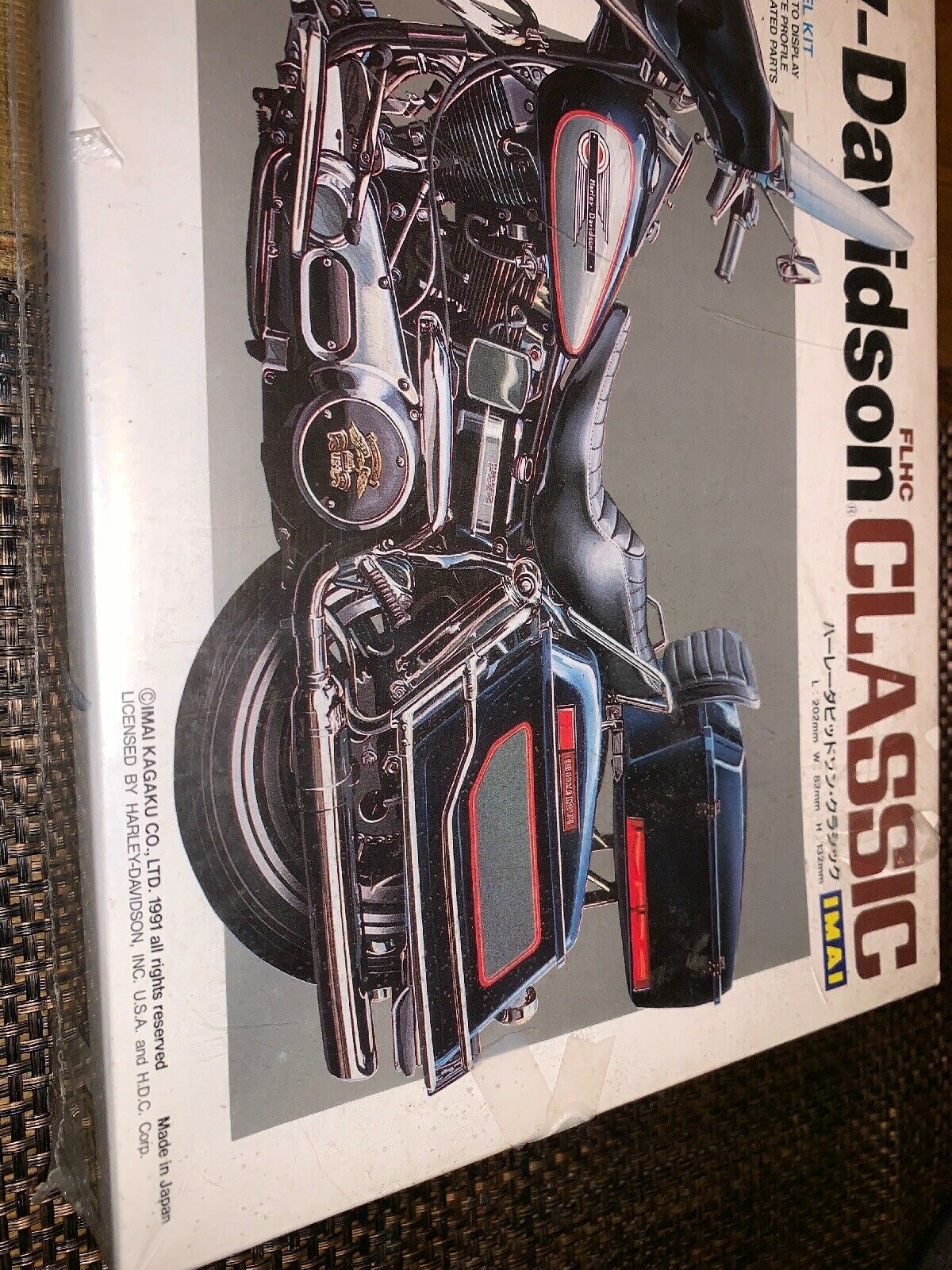 Vintage 1991 Harley Davidson Motorcycle 1/12th Scale Classic Model Kit ...