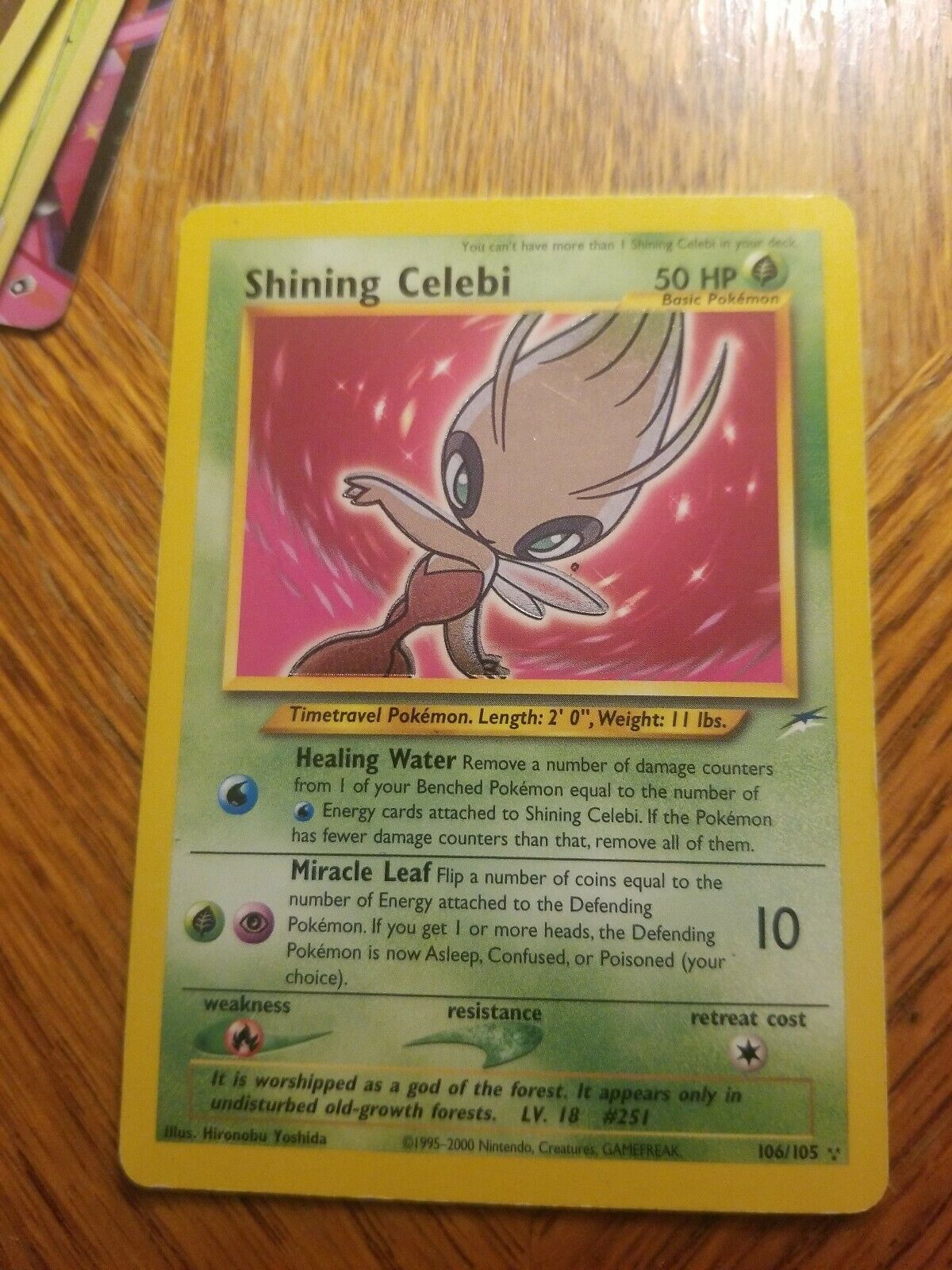 Pokemon Shining Celebi 106/105 Neo Destiny Triple Star | #22015215