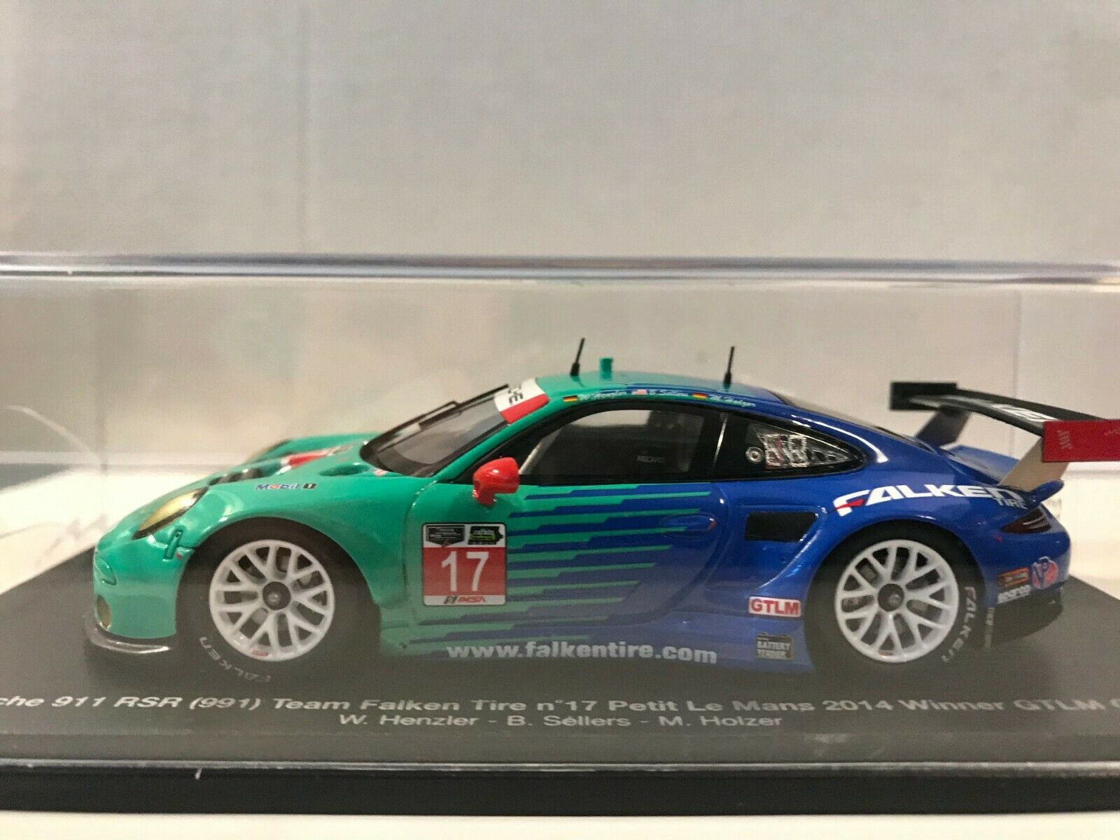 PORSCHE 911 TEAM FALKEN RSR SPARK 1:43 GTLM CLASS WINNER PETIT LEMANS ...