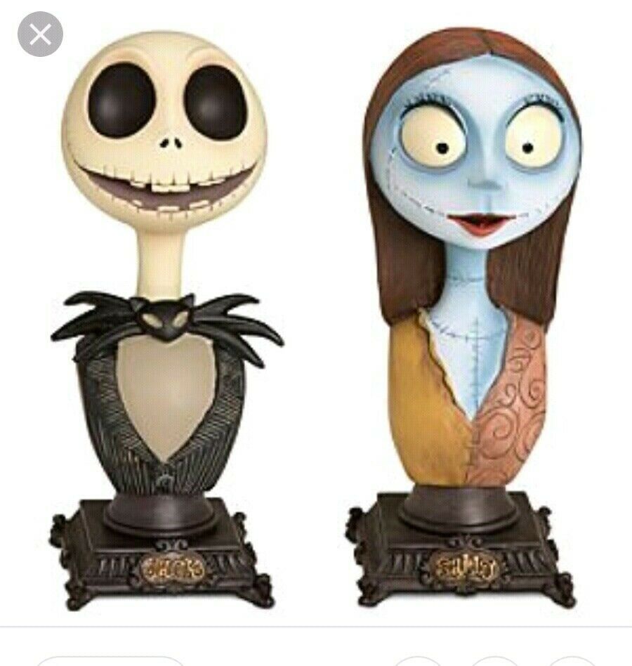 The Nightmare Before Christmas Jack And Sally Busts Disney Figures ...