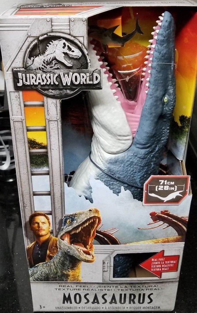 Mattel Jurassic World 2 Fallen Kingdom REAL FEEL MOSASAURUS DINOSAUR ...