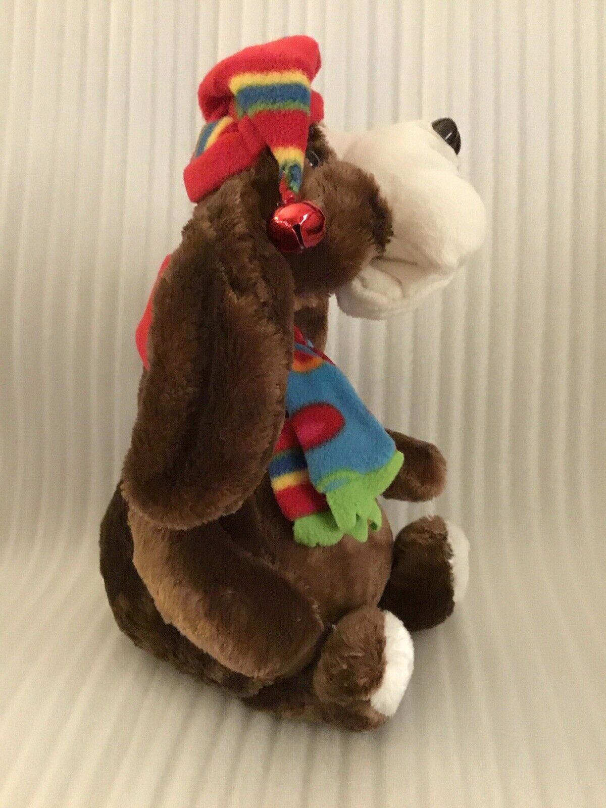 Dan Dee 10” Christmas Animated Dog Light Up Cheeks Sings 4 Songs Plush ...