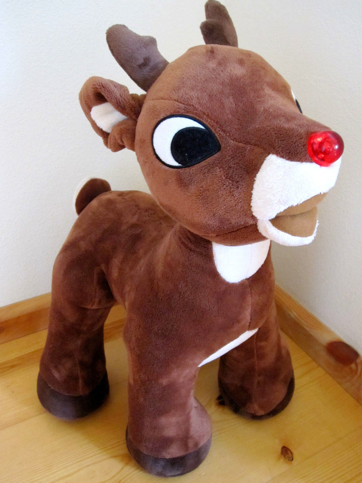 LIFESIZE Rudolph The Red Nosed Reindeer Plush Display BLINKING NOSE Dan ...