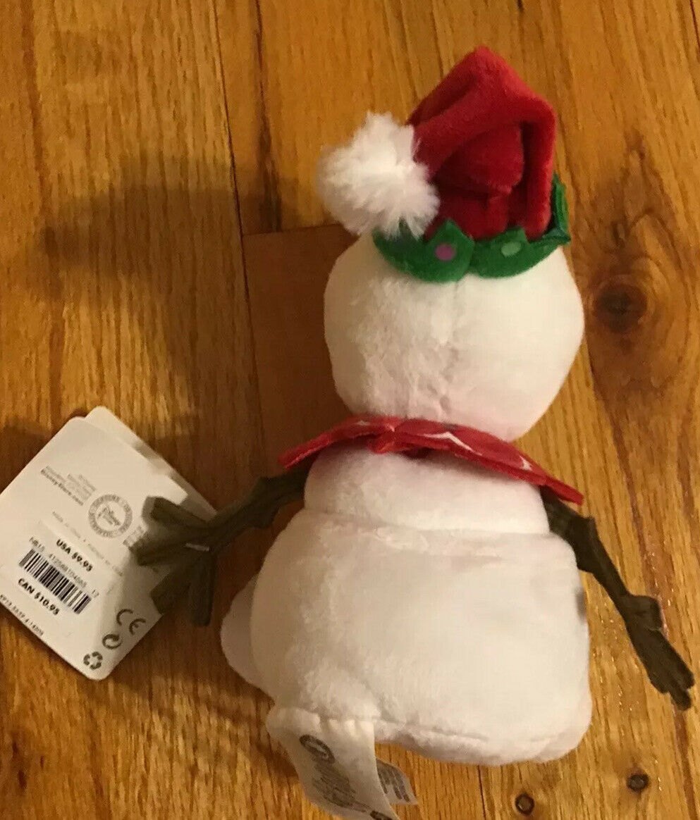 Disney Frozen Olaf Plush Snowman 8 " Stuffed Animal Christmas Santa ...