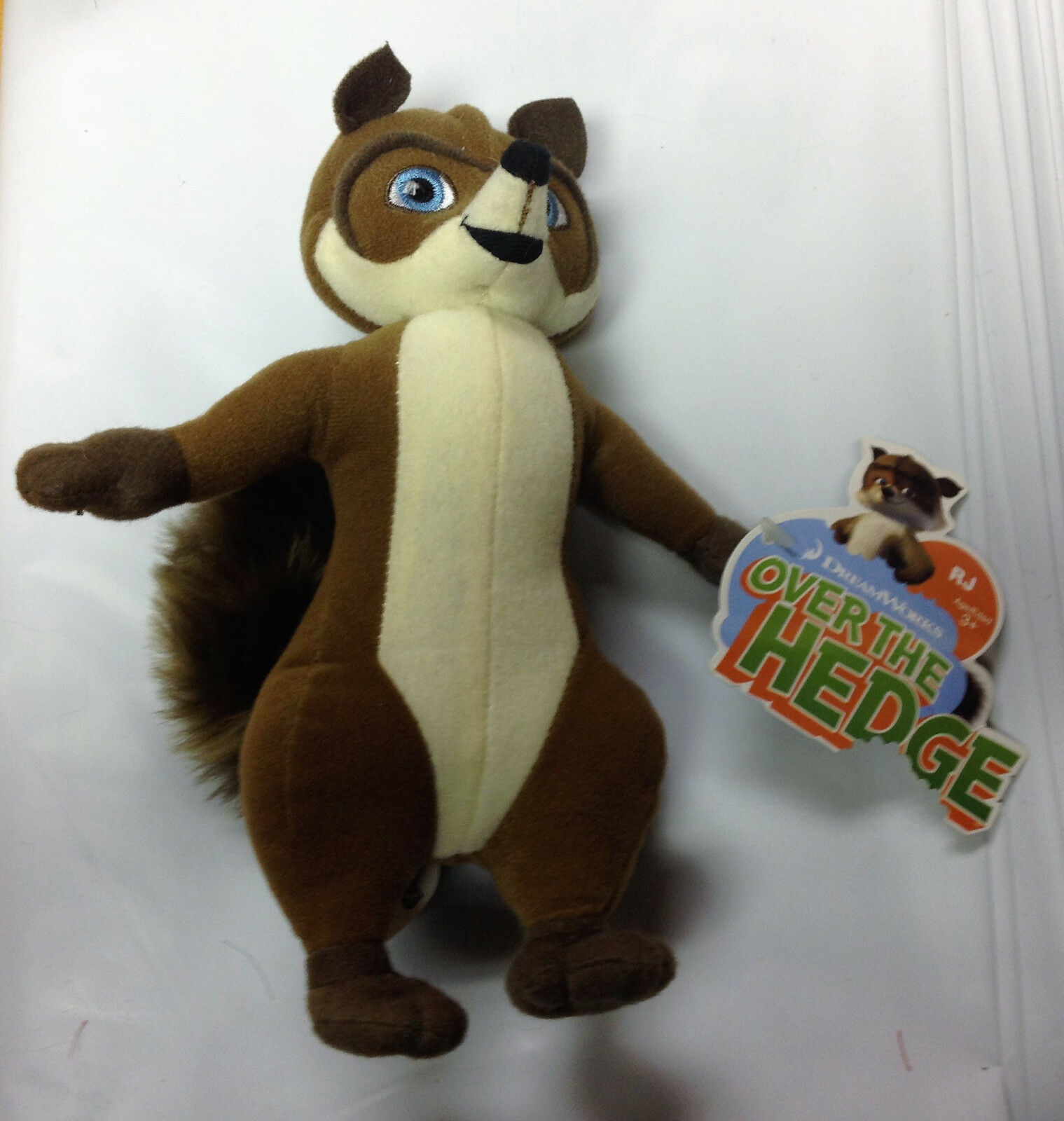 Dreamworks Over The Hedge Movie RJ The Brown Raccoon Stuffed Animal ...