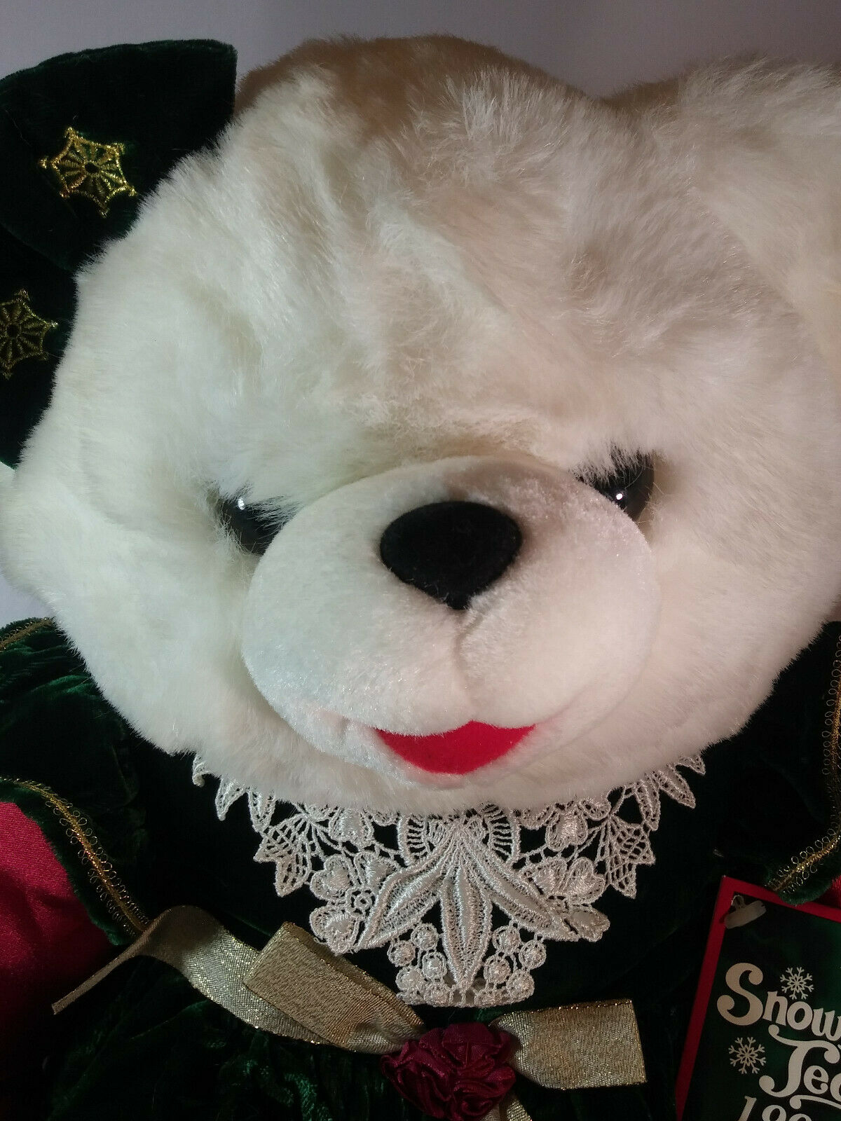 Dan Dee Snowflake Teddy Vintage 1998 Christmas Stuffed Mrs. Santa ...