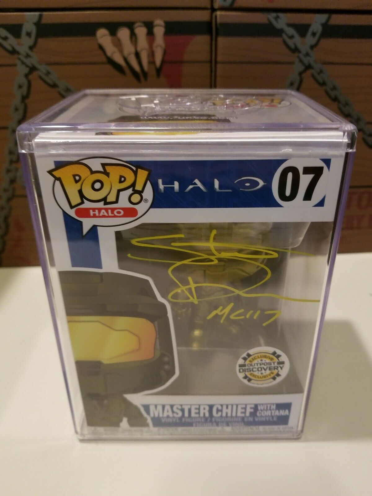 Signed Halo Outpost Discovery Exclusive Master Chief With Cortana Funko ...