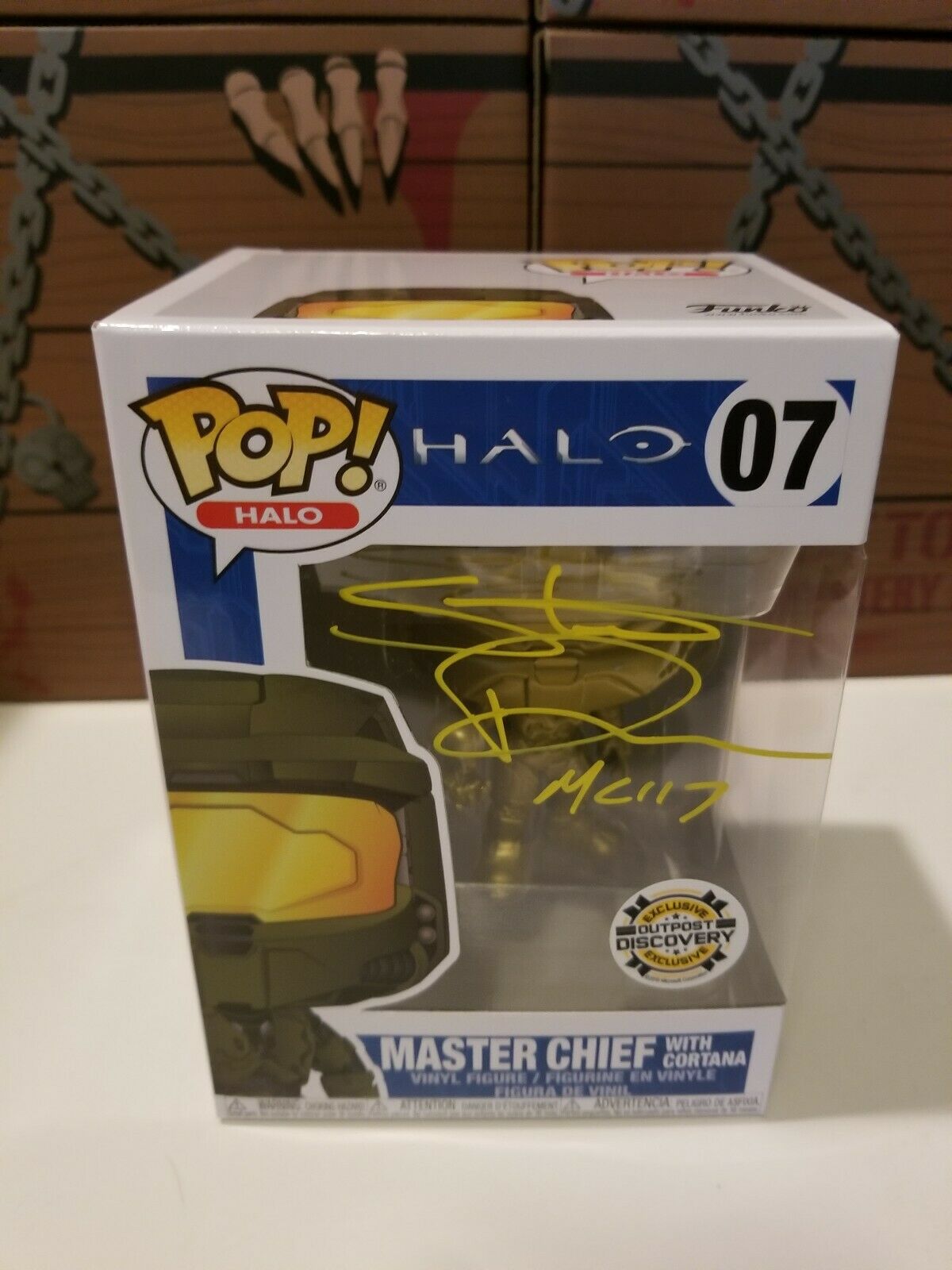 Signed Halo Outpost Discovery Exclusive Master Chief With Cortana Funko ...