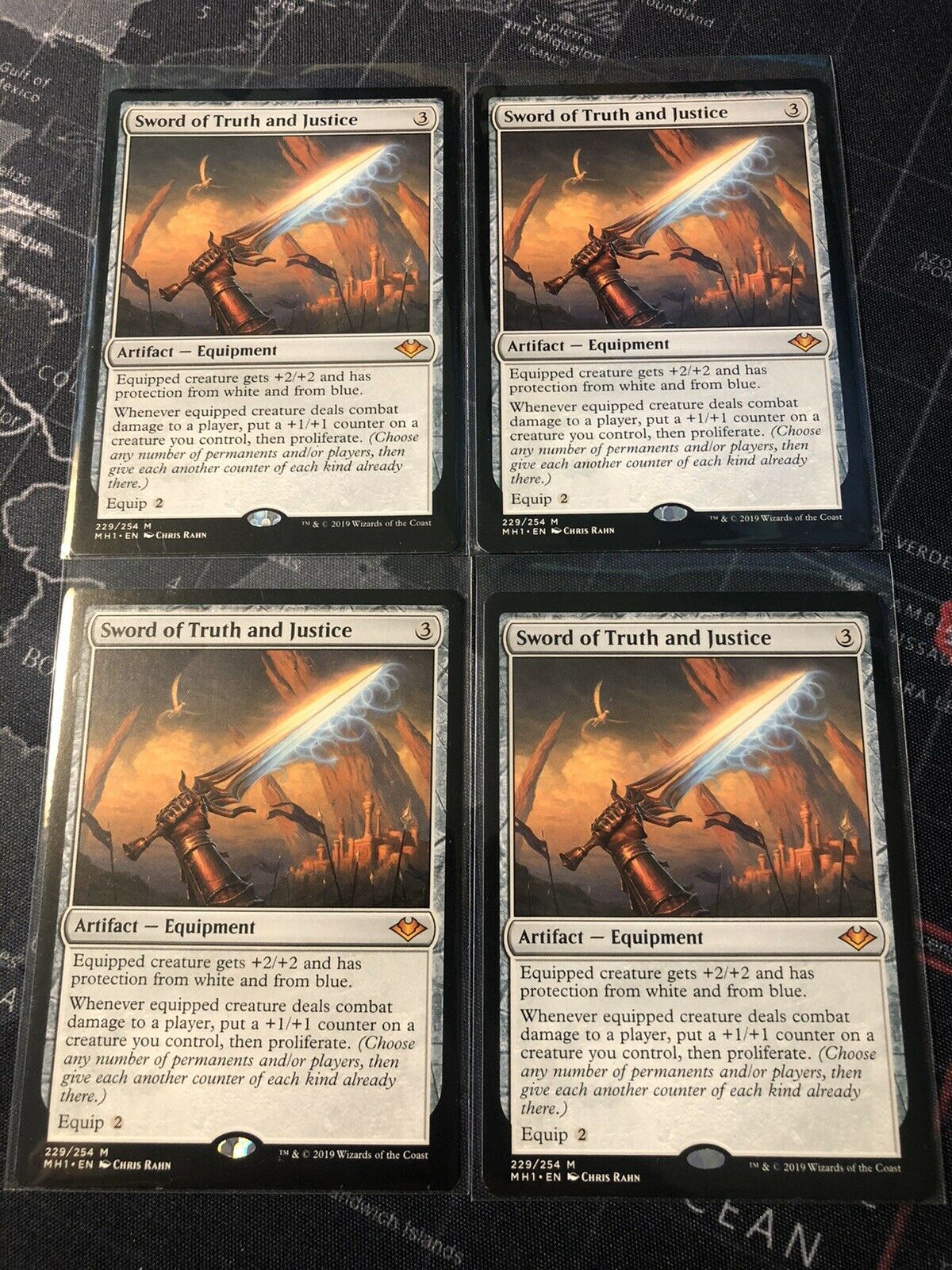 4x Sword Of Truth And Justice MTG Modern Horizons MH1 | #21895254