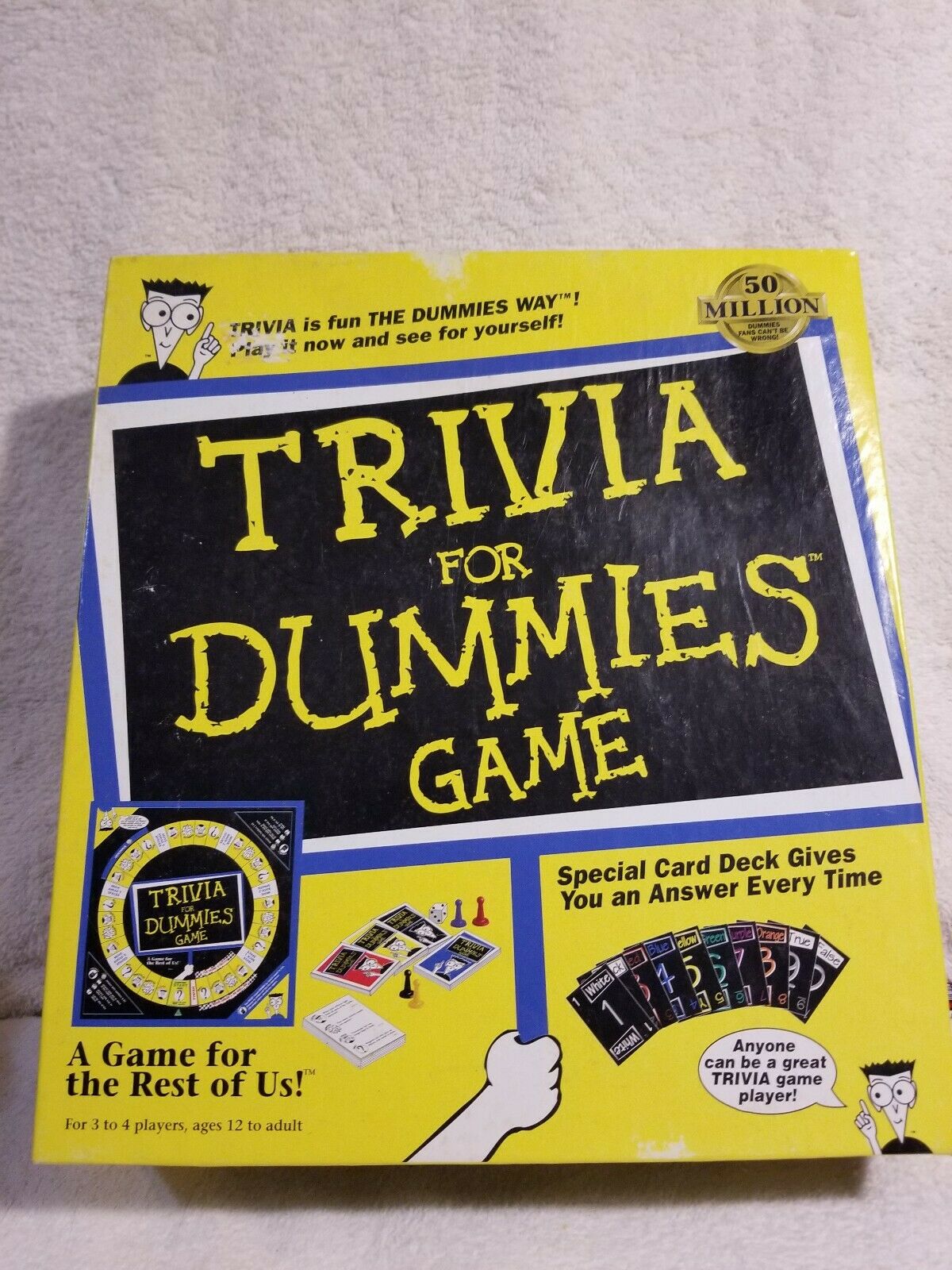 Trivia For Dummies Family Board Game 1998 Complete 12, Game Night ...
