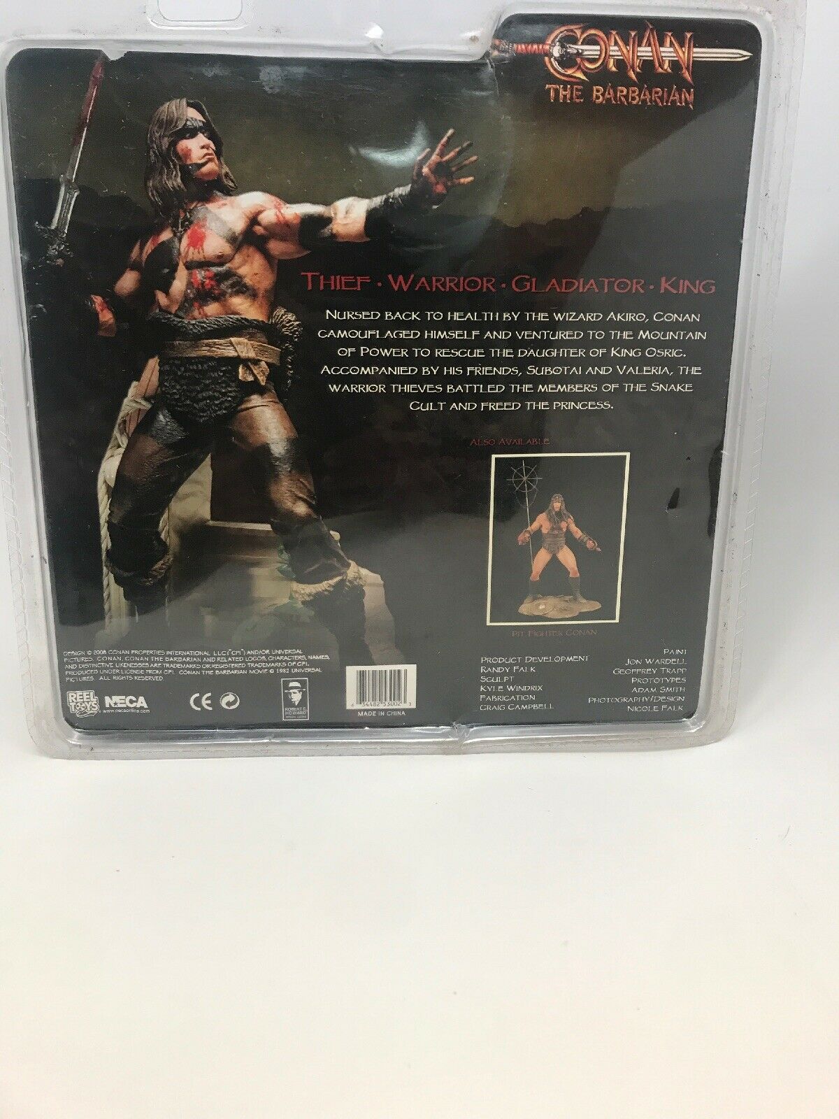 2008 NECA Reel To Conan The Barbarian War Paint NIB Series 1 7 " Figure ...
