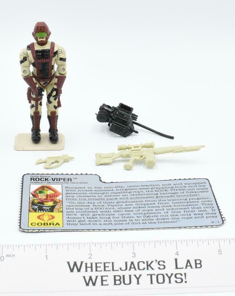 Rock - Viper V1 100 Complete GI Joe 1990 Hasbro Action Figure Vintage ...