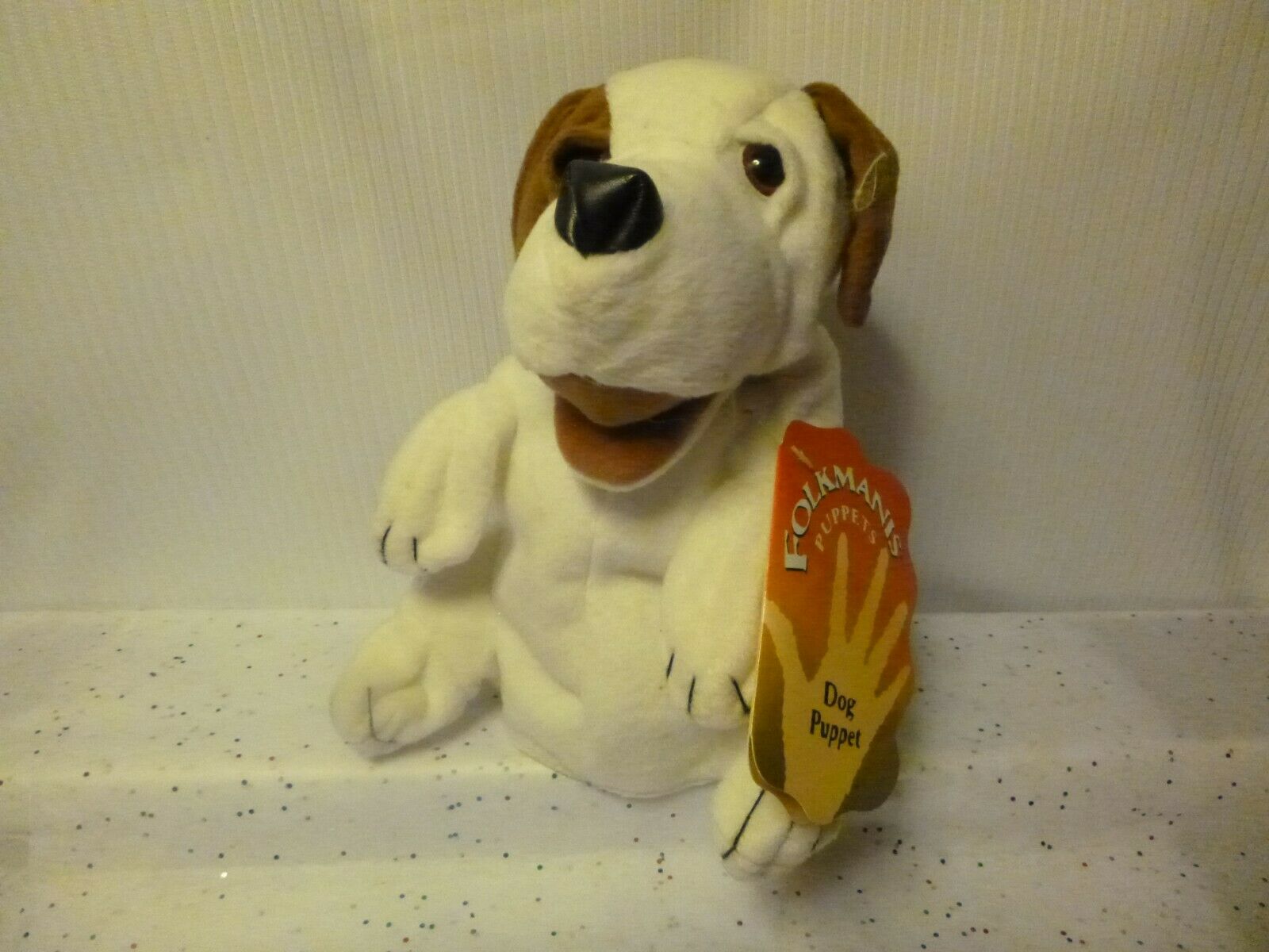 Folkmanis Small Dog Plush Hand Puppet 9 " Stuffed Animal With Tag ...