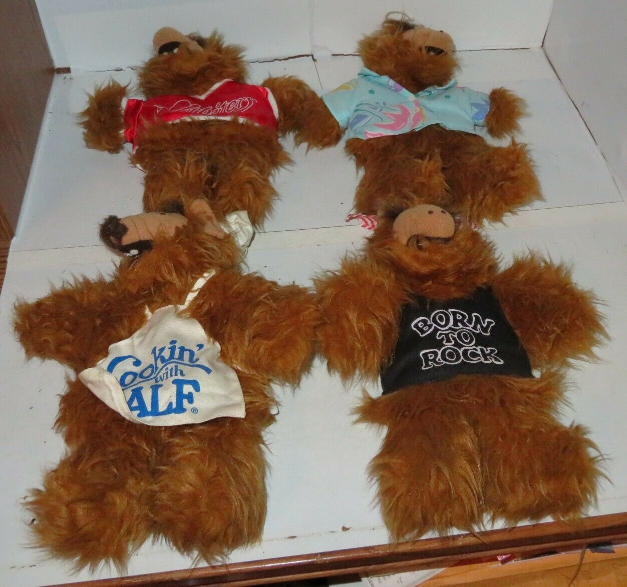 1988 ALF Alien Plush Hand Puppet Dolls Burger King Vintage Full Set Of ...