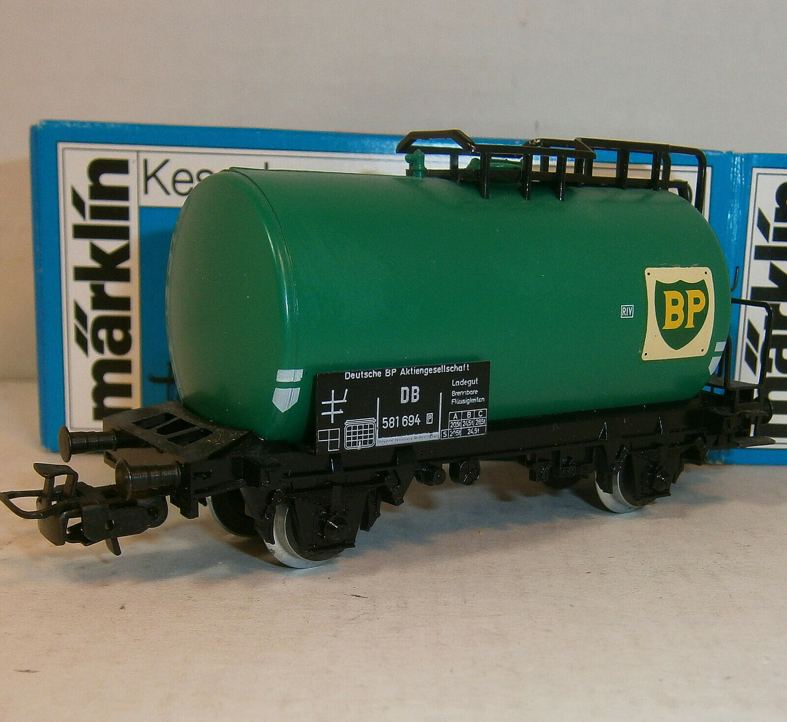Marklin HO Scale 4644 German Railroad (DB) BP Kesselwagen (Tank Car ...