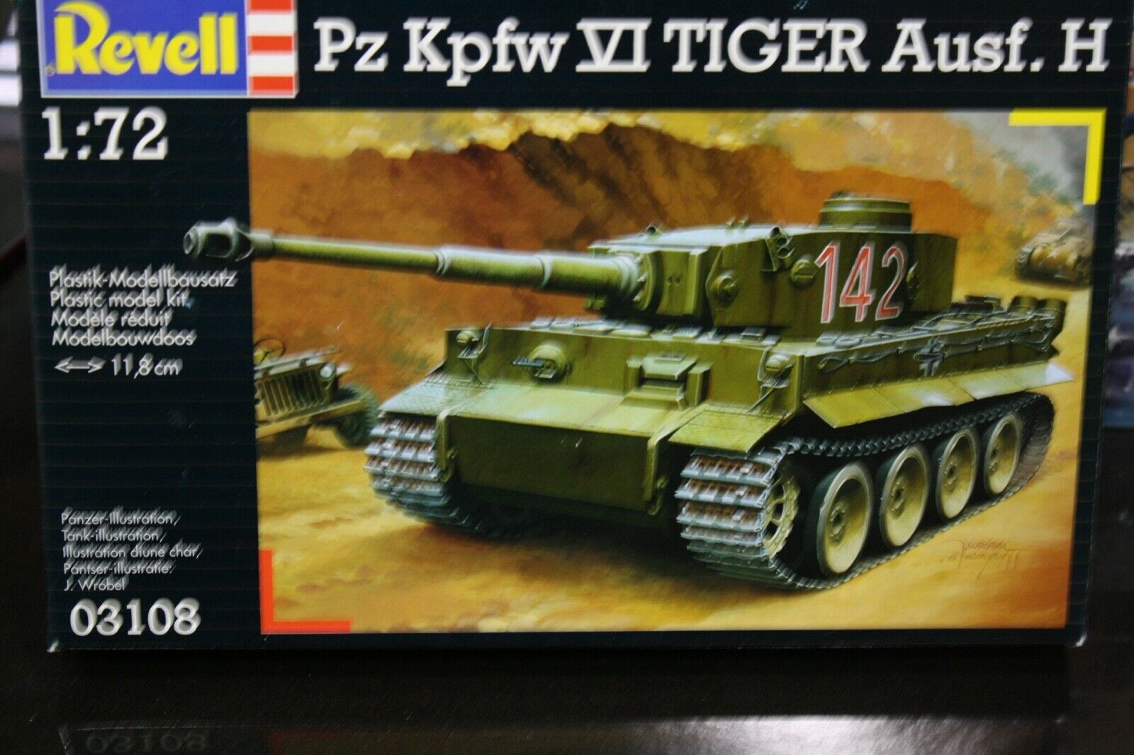 1/72 Revell Pz Kpfw IV TIGER Ausf. H German WWII Model Detail Tank ...