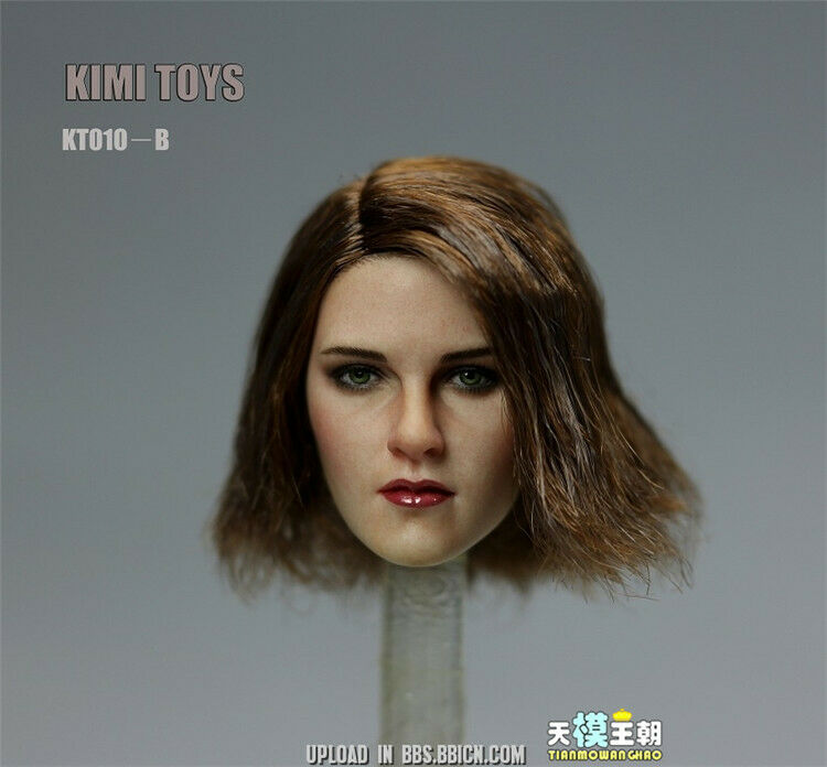 KIMI TOYS KT010B 1/6 Female Head Rooted Hair SUNTAN Head Model F 12 ...