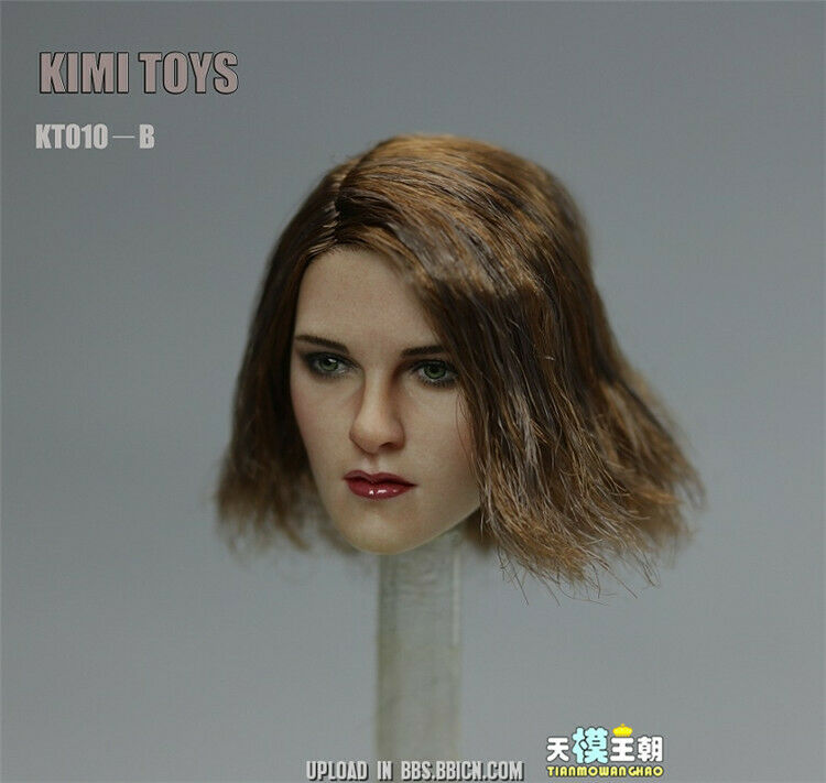 KIMI TOYS KT010B 1/6 Female Head Rooted Hair SUNTAN Head Model F 12 ...