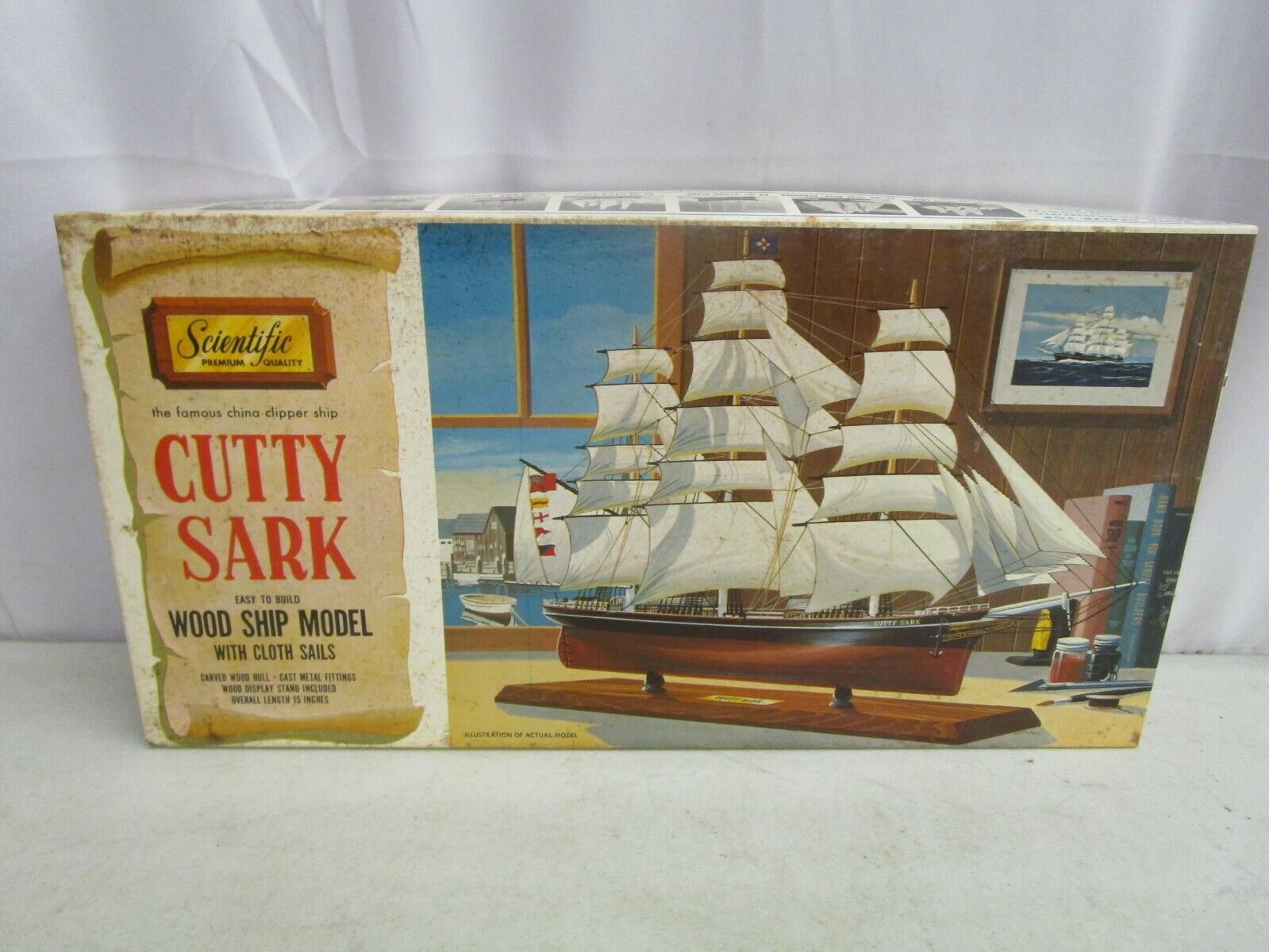 Vintage Scientific Models CUTTY SARK Wood Ship Model (NEVER PUT ...