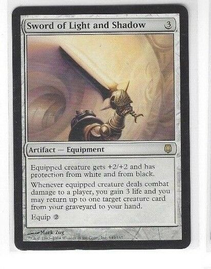 Magic The Gathering MTG Sword Of Light And Shadow (Darksteel) Slightly ...