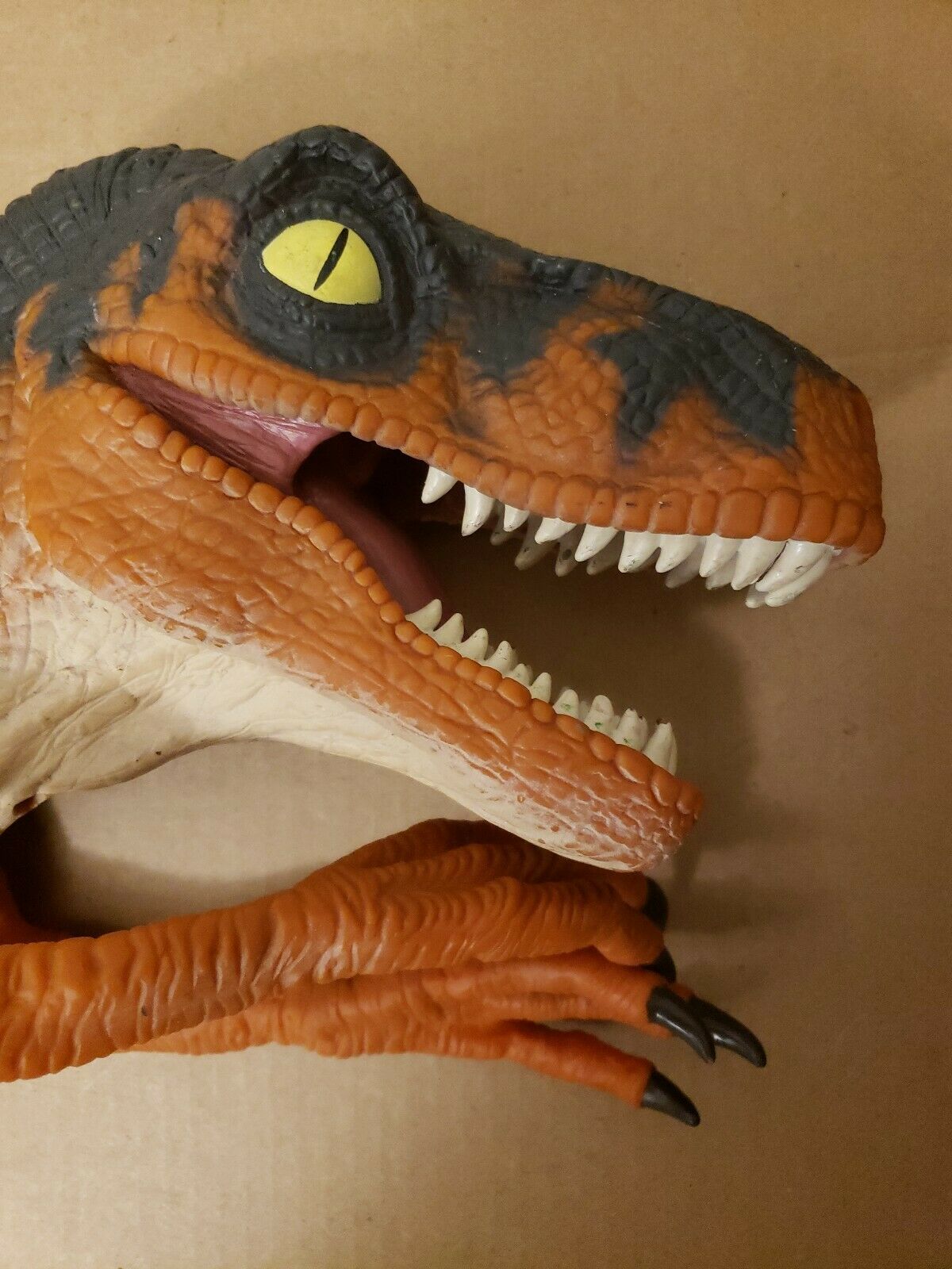 Vintage 1996 Jurassic Park: The Lost World Raptor Dinosaur Hand Puppet ...
