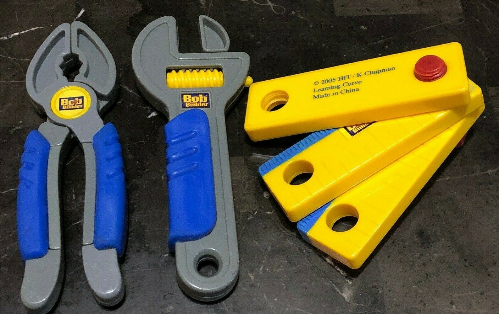 3 Bob The Builder Replacement Play Tools For Tool Belt Ruler Wrench ...