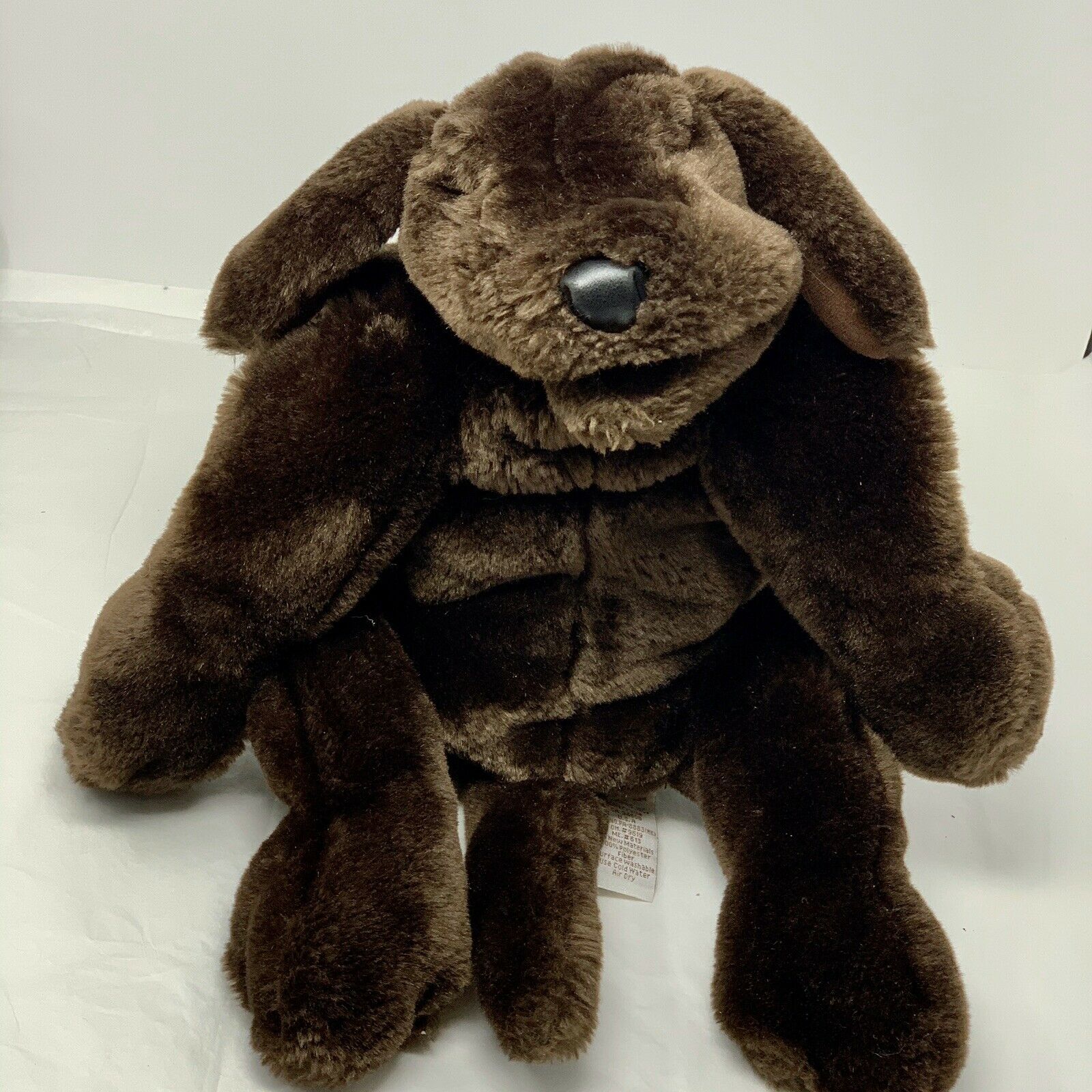 Folkmanis Plush Chocolate Lab Labrador Dog Full Body Hand Puppet 16 ...