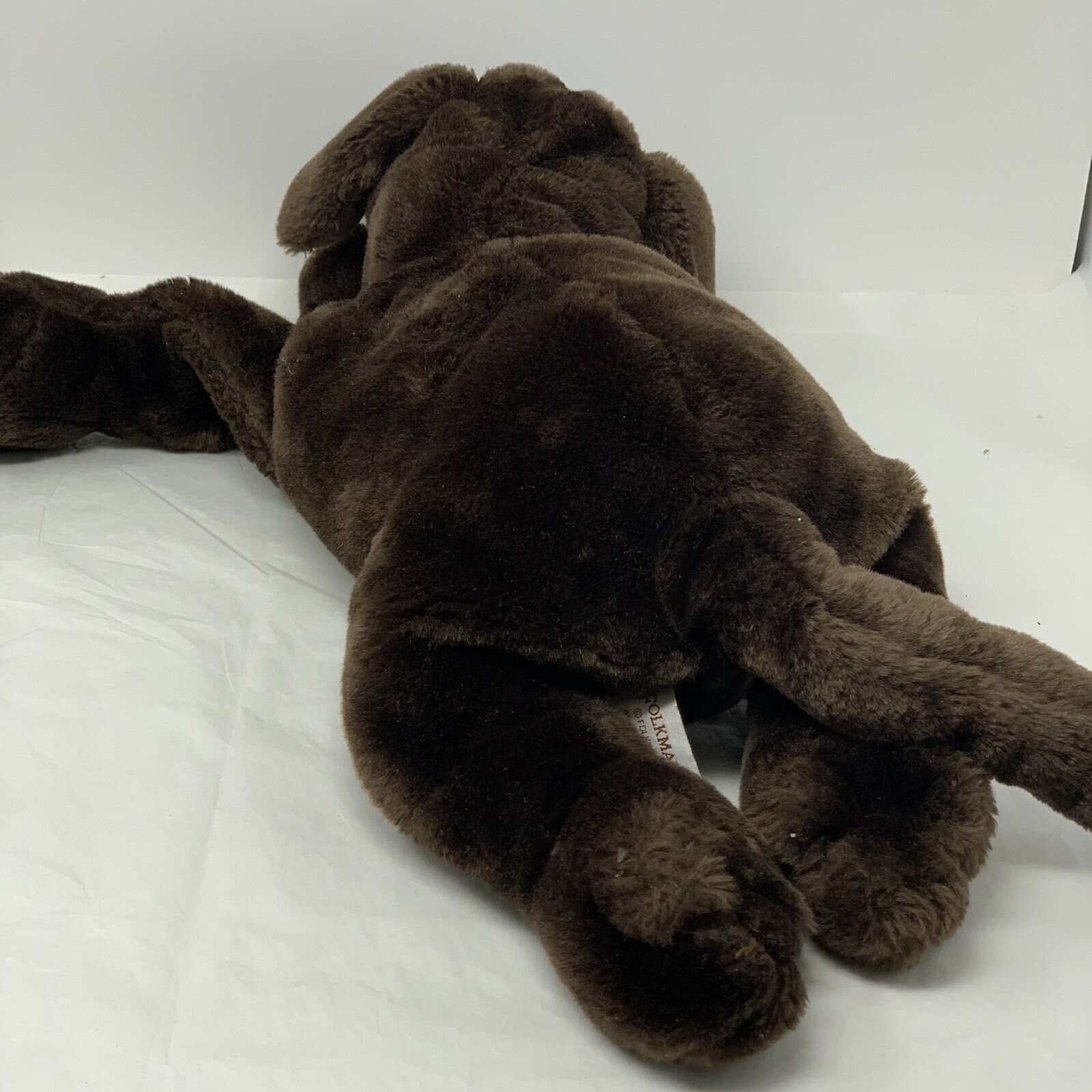 Folkmanis Plush Chocolate Lab Labrador Dog Full Body Hand Puppet 16 ...