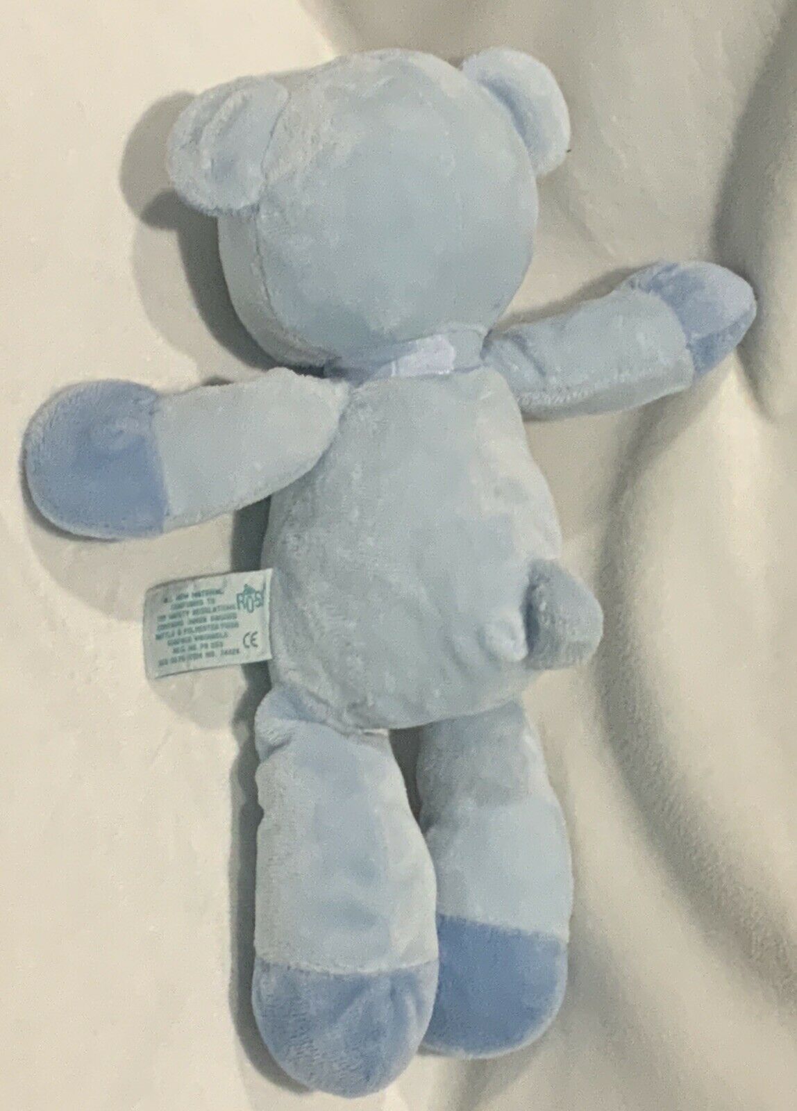 Russ Berrie Blue Teddy Bear Tender Rattles Soft Plush Baby Toy 13 ...