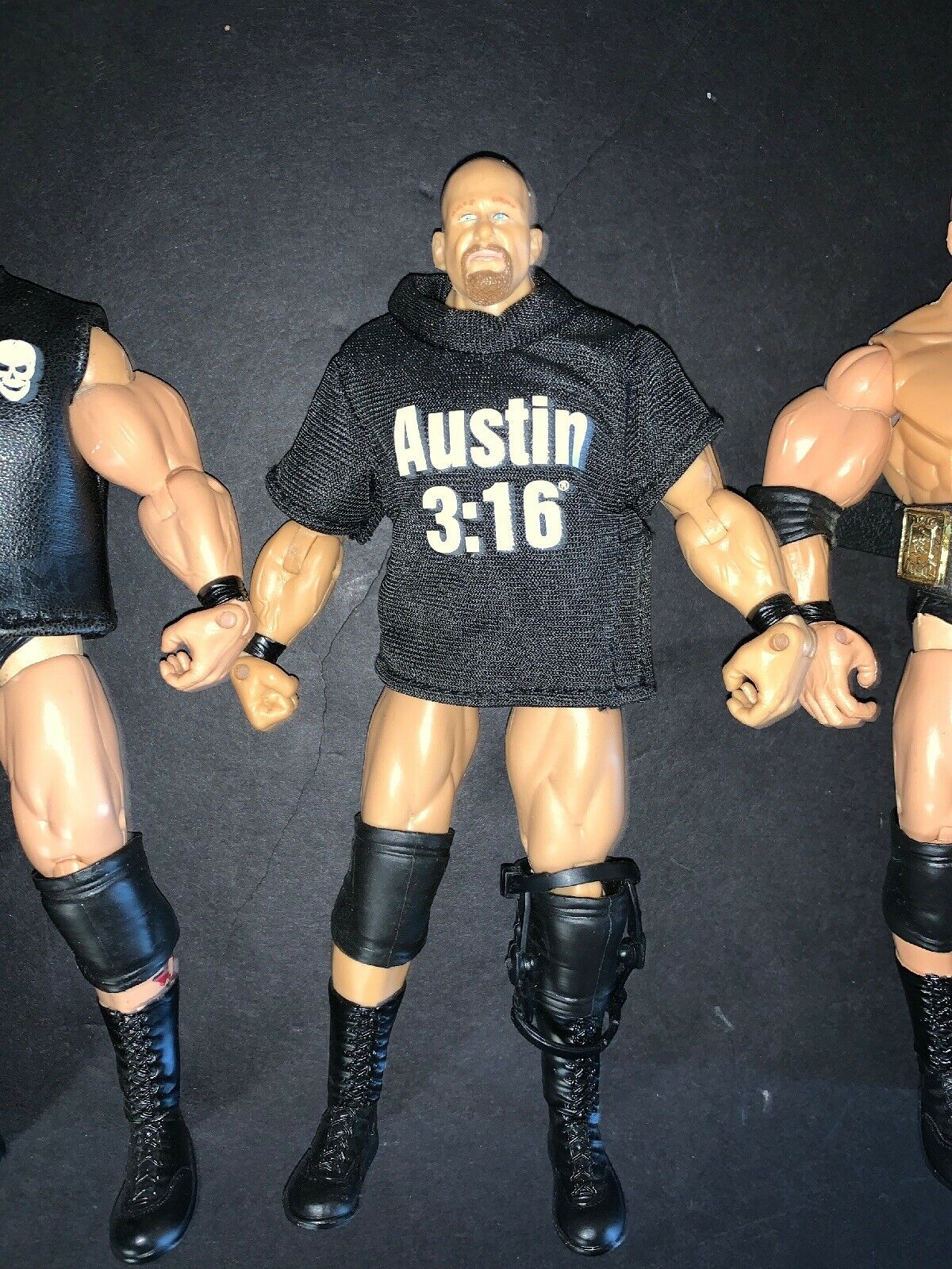 WWE Jakks Classic Deluxe Superstars Ringside Stone Cold Steve Austin ...