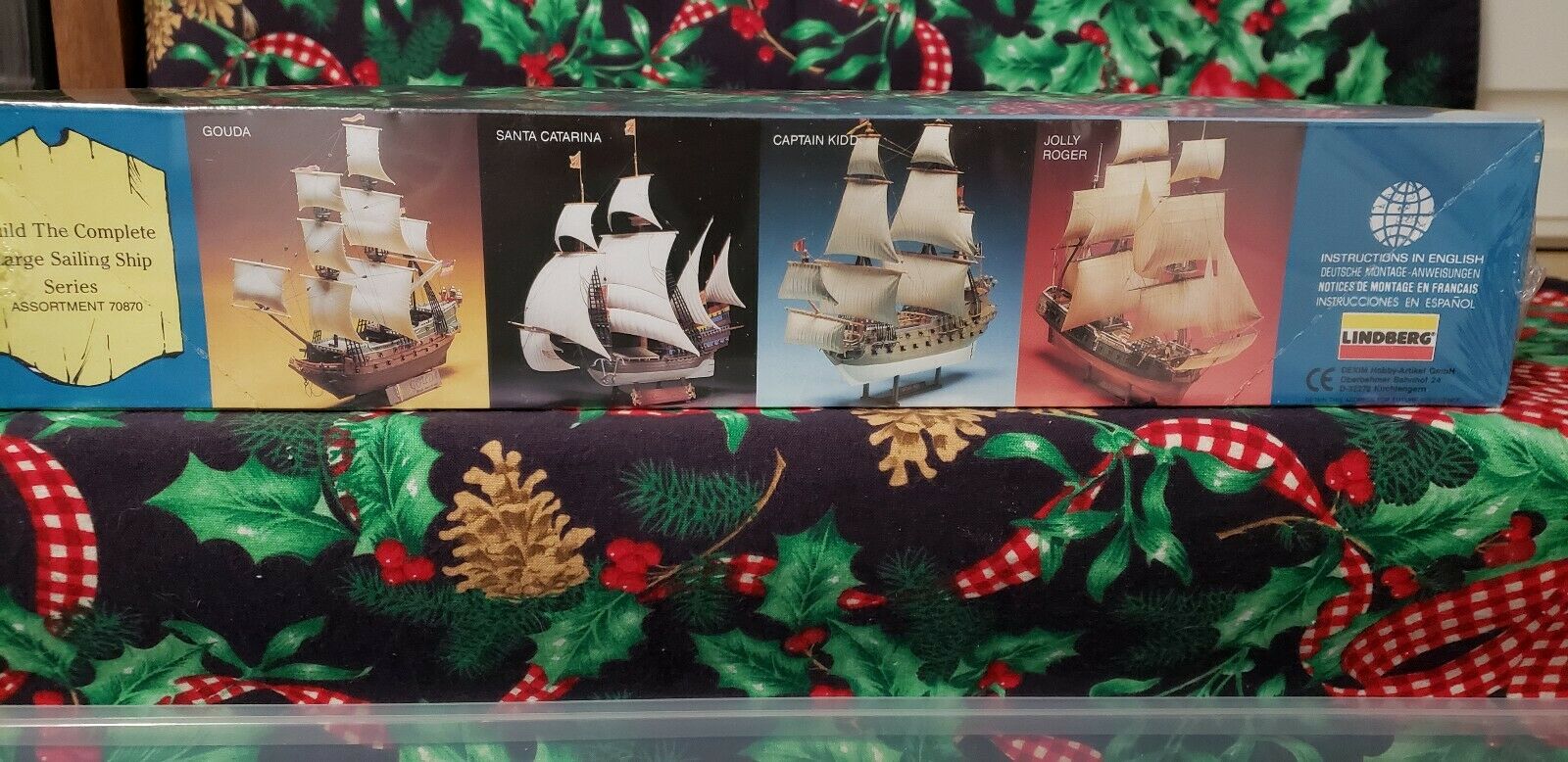 Vintage Lindberg Scale Model Captain Kidd Pirate Ship 70873 1990`s ...