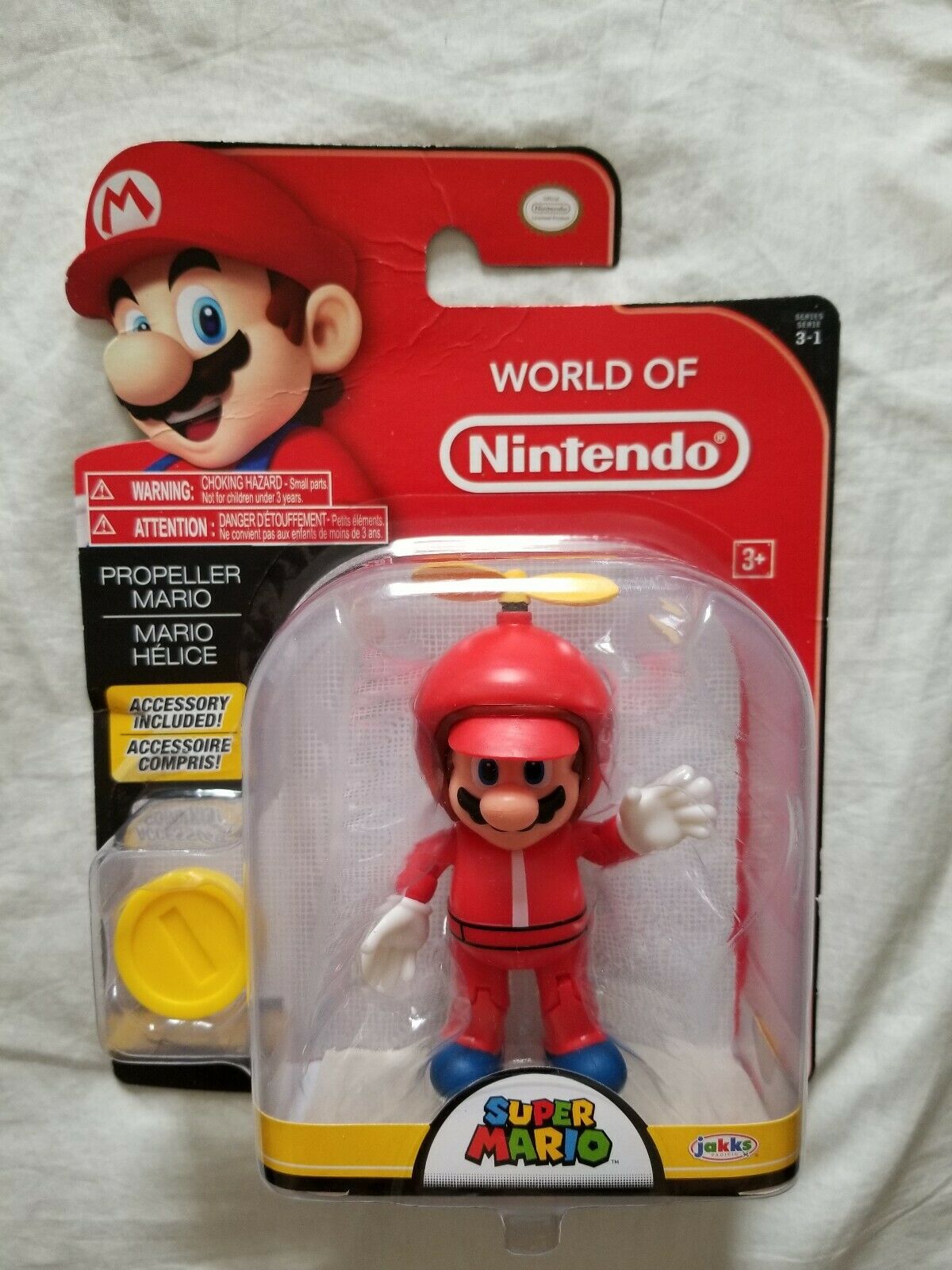 Propeller Mario With Coin World Of Nintendo Action Figure Jakks Pacific ...