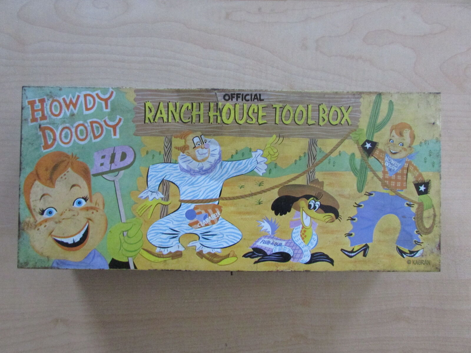 VINTAGE 1950S HOWDY DOODY OFFICIAL RANCH HOUSE TOOL BOX | #21743664